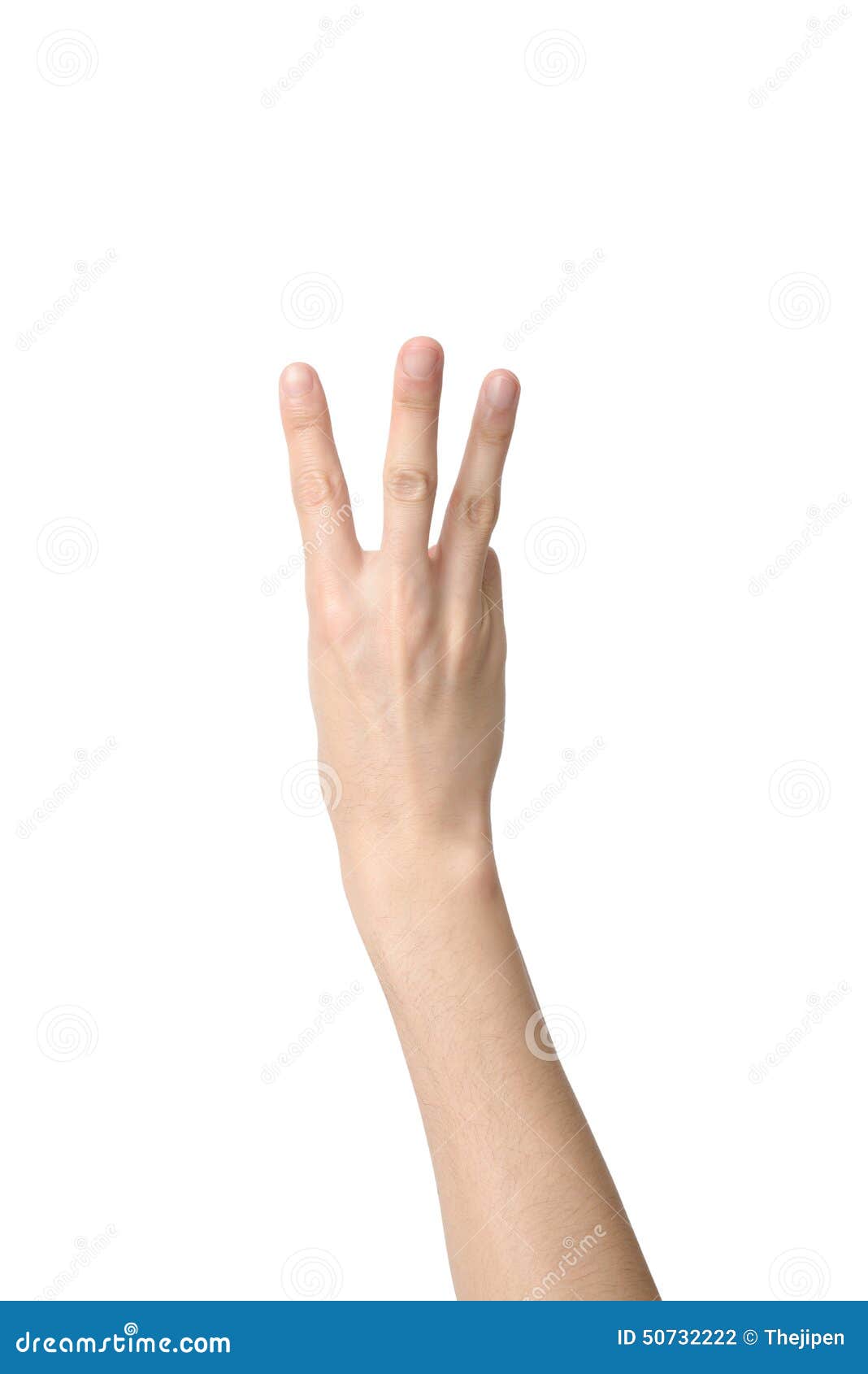 Hand sign of number three stock photo. Image of finger - 50732222