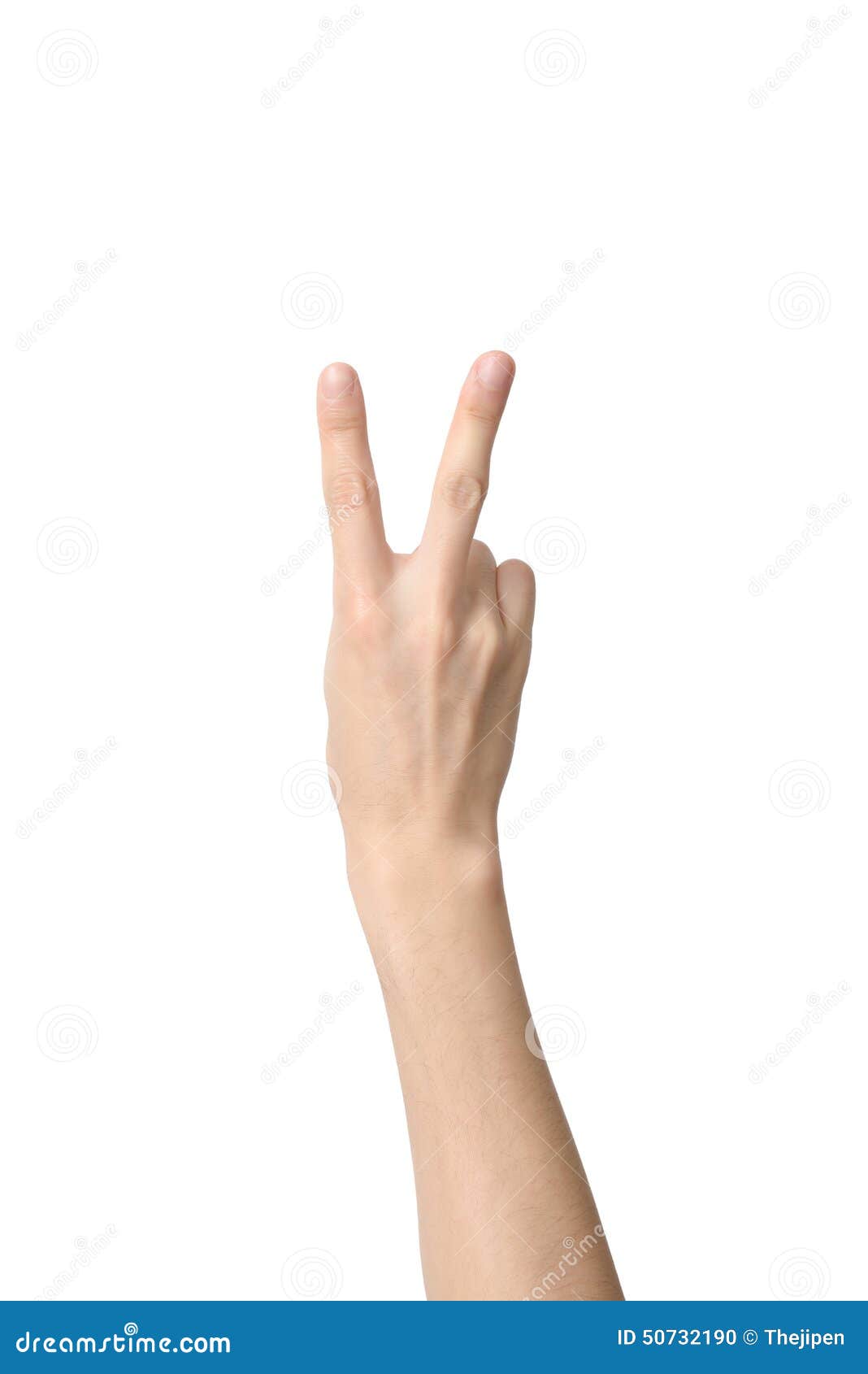 Hand sign of number two stock photo. Image of numbering - 50732190