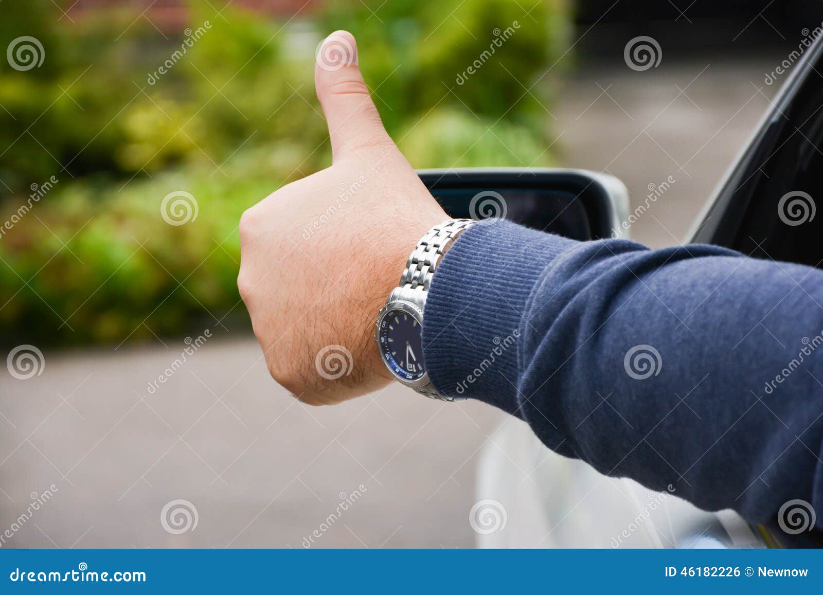 Hand Sign OK from a Car Window Stock Photo - Image of window, sedan ...