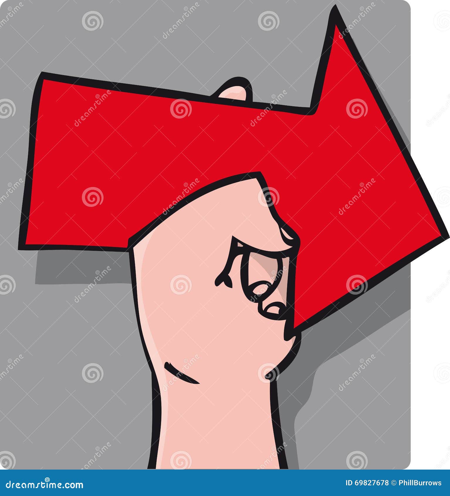 Hand Sign pointing stock vector. Illustration of marketing - 69827678