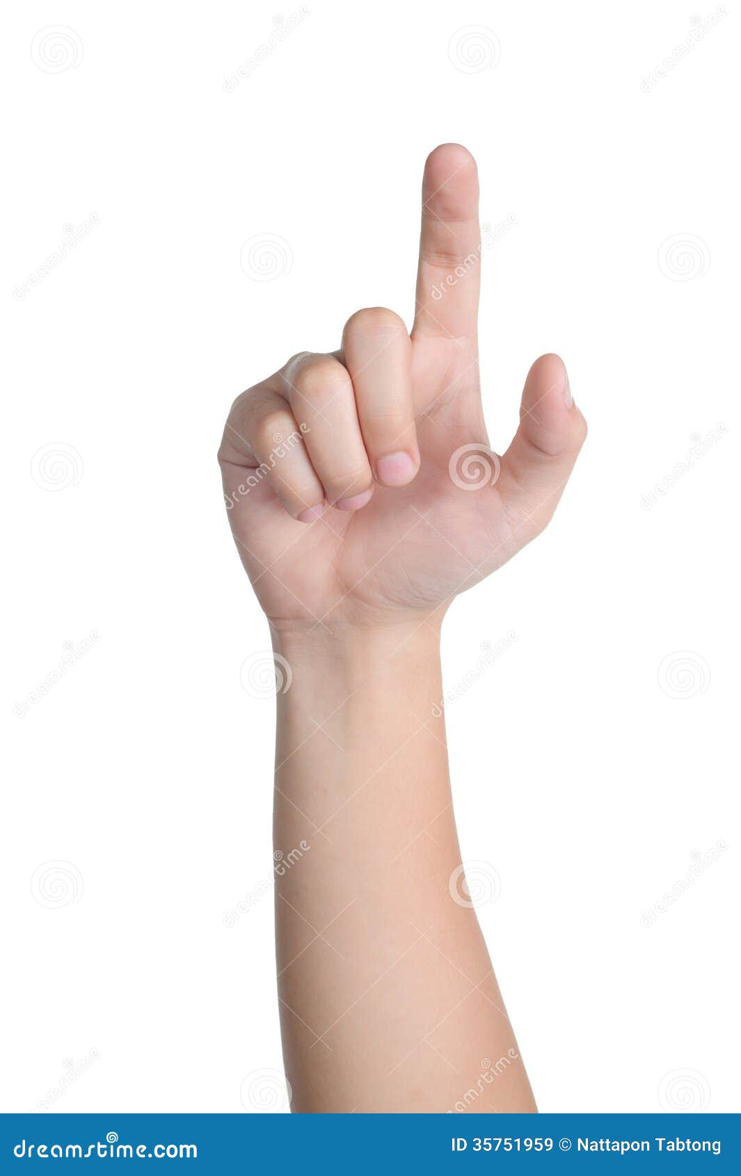 Hand Sign Posture Click Isolated Stock Image - Image: 35751959