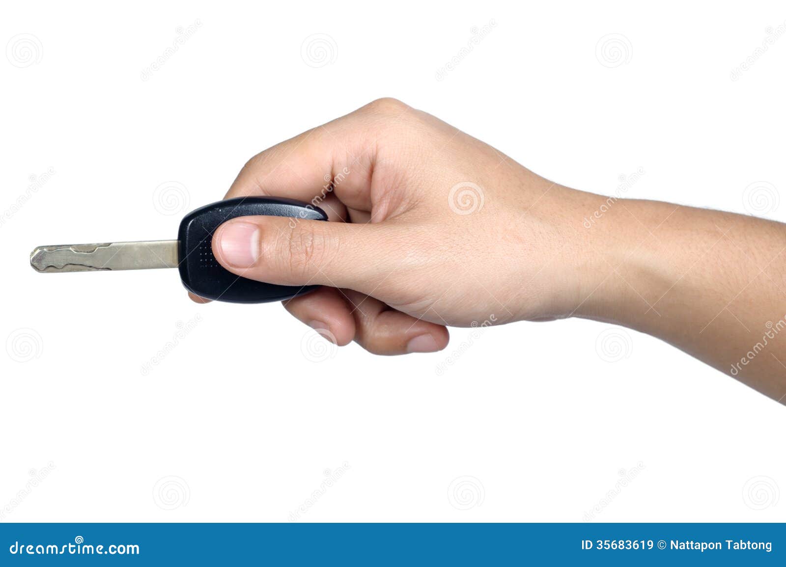 Hand Sign Posture Hold Car Key Isolated Stock Image - Image of human ...