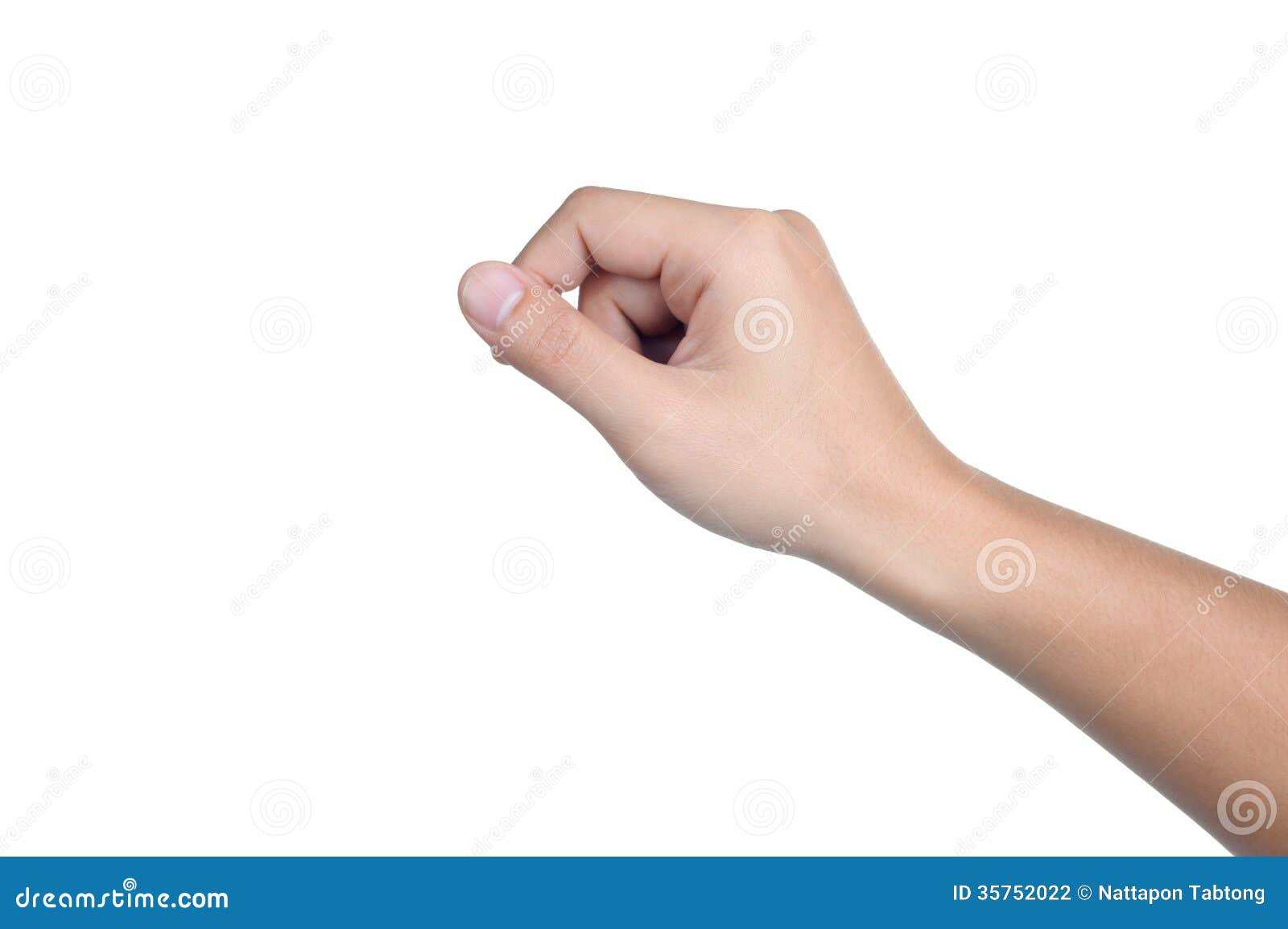 Hand Sign Posture Pick Hold Isolated Stock Photo - Image of finger ...