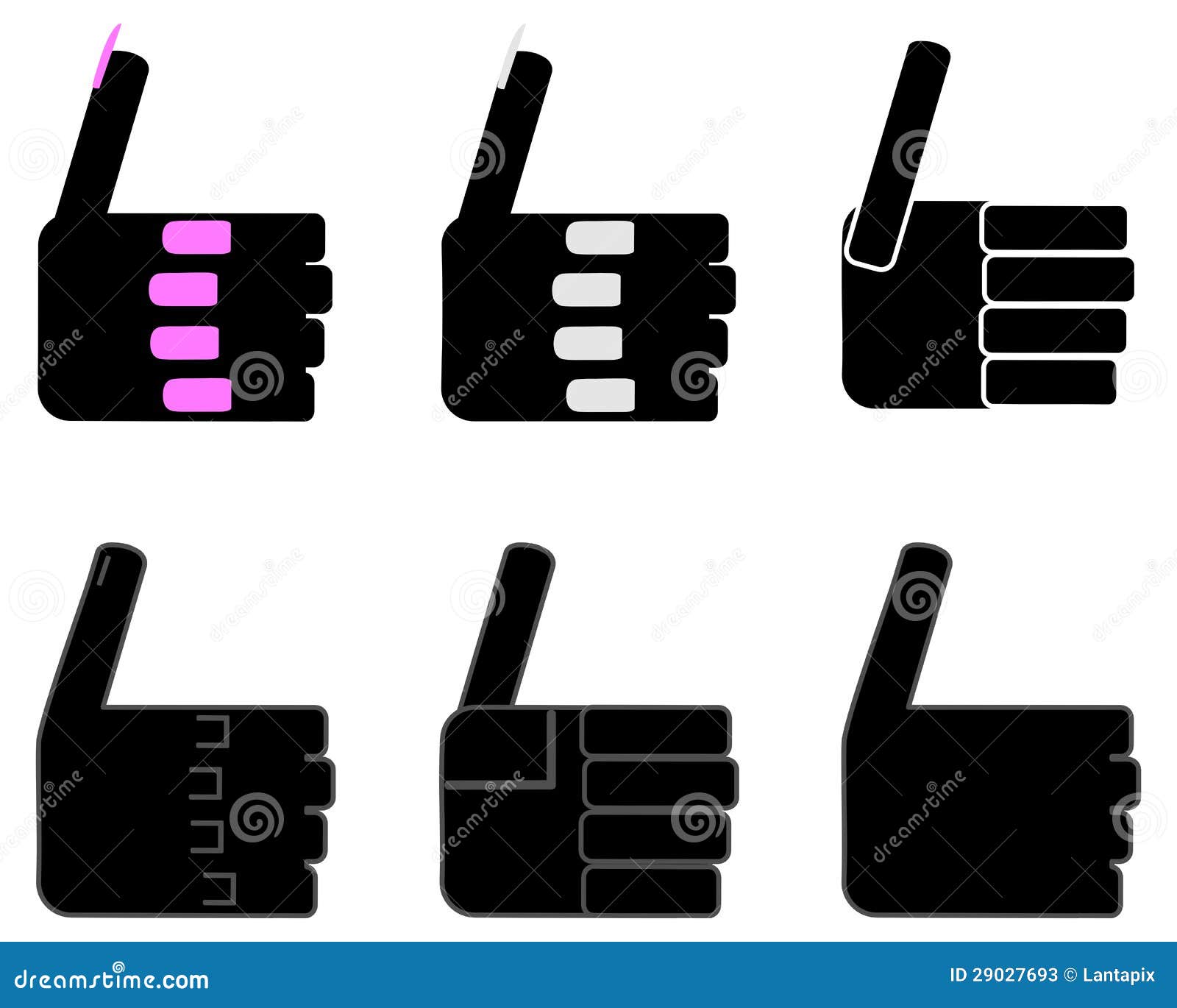 Hand sign thumbs up stock vector. Illustration of female - 29027693