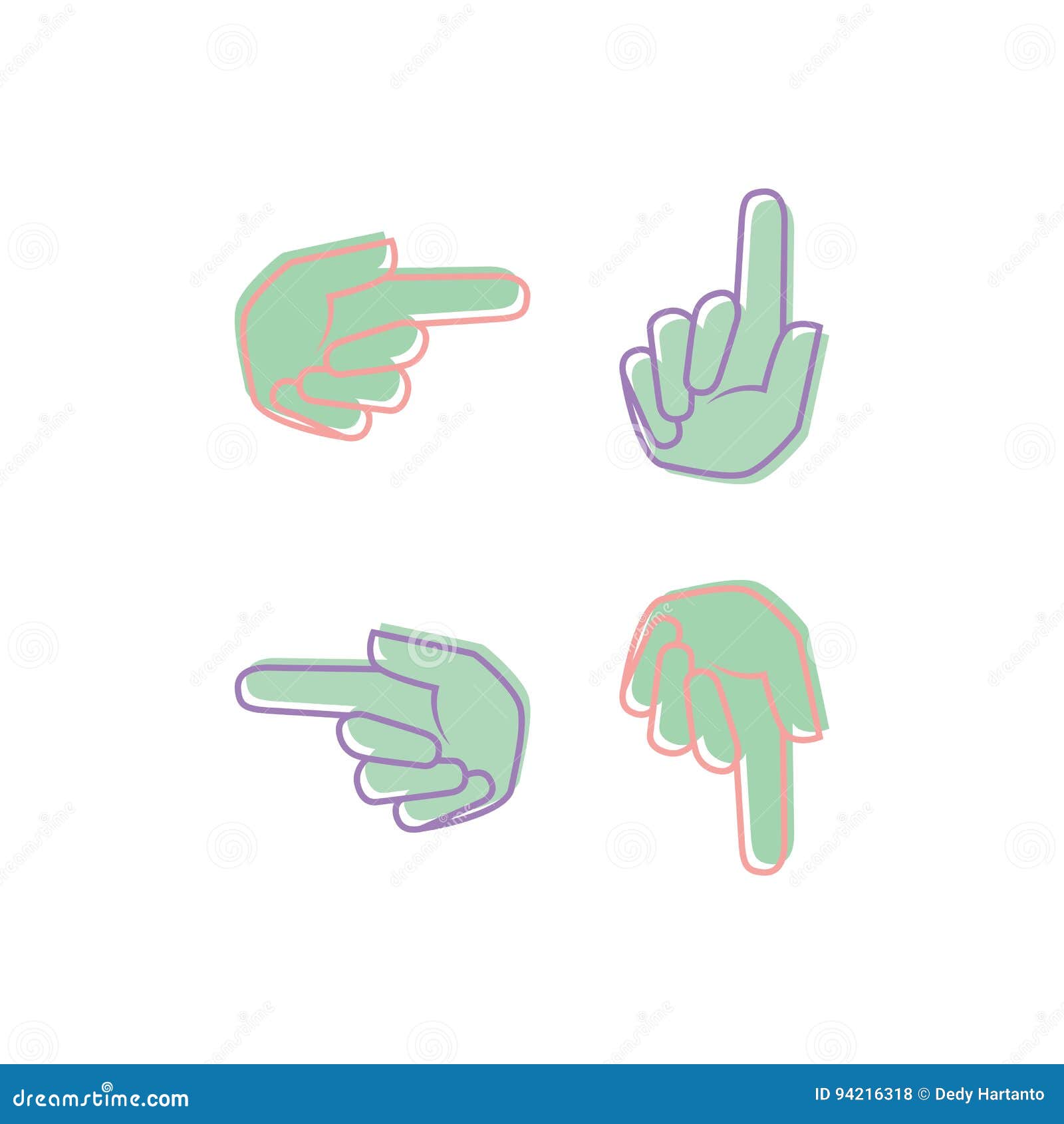 Hand sign vector logo stock vector. Illustration of shape - 94216318