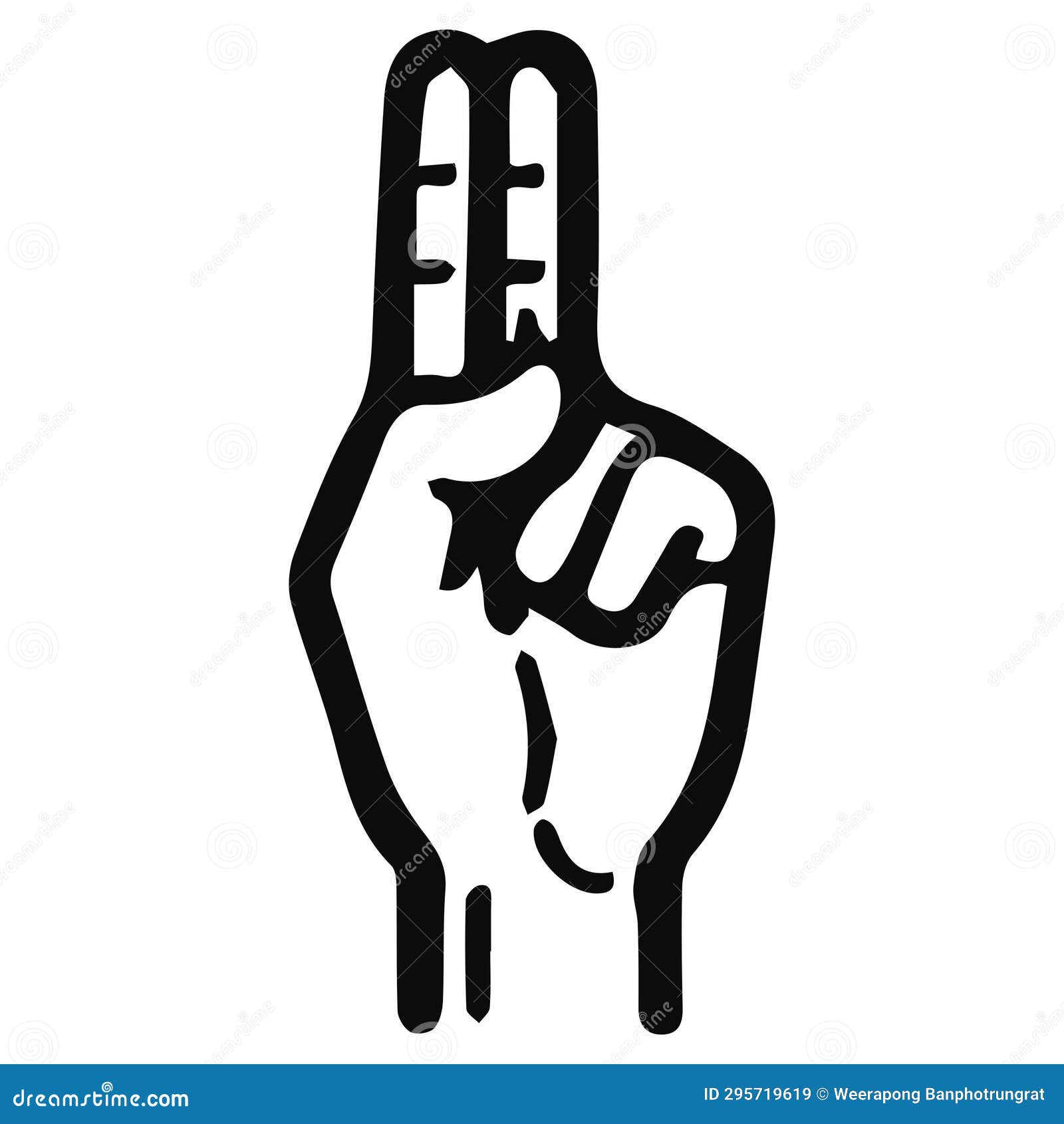 Hand Signal and Sign Language for Communication Stock Vector ...