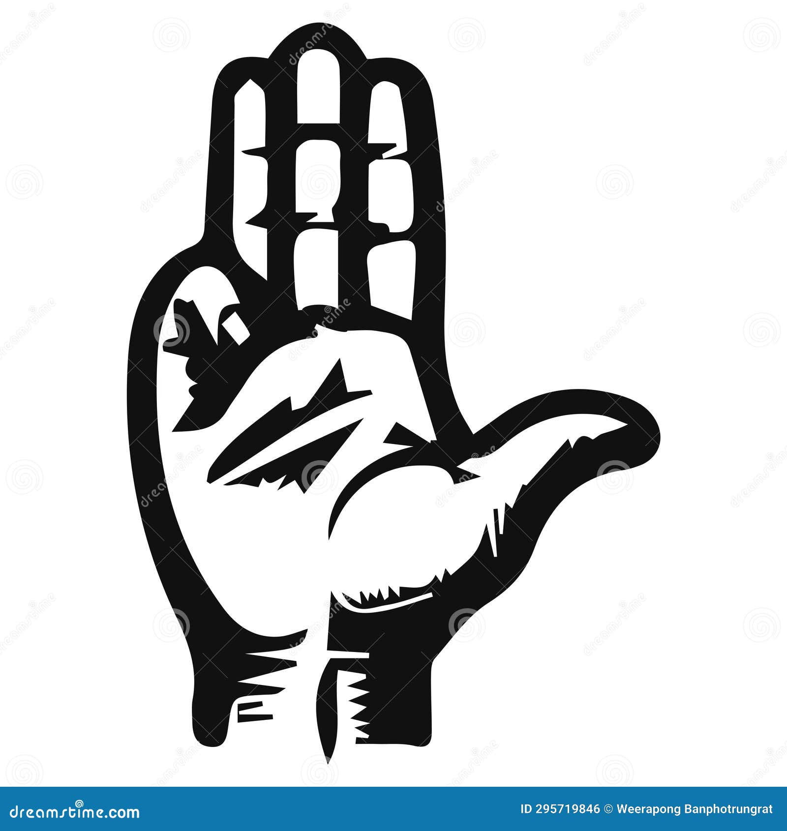 Hand Signal and Sign Language for Communication Stock Vector ...