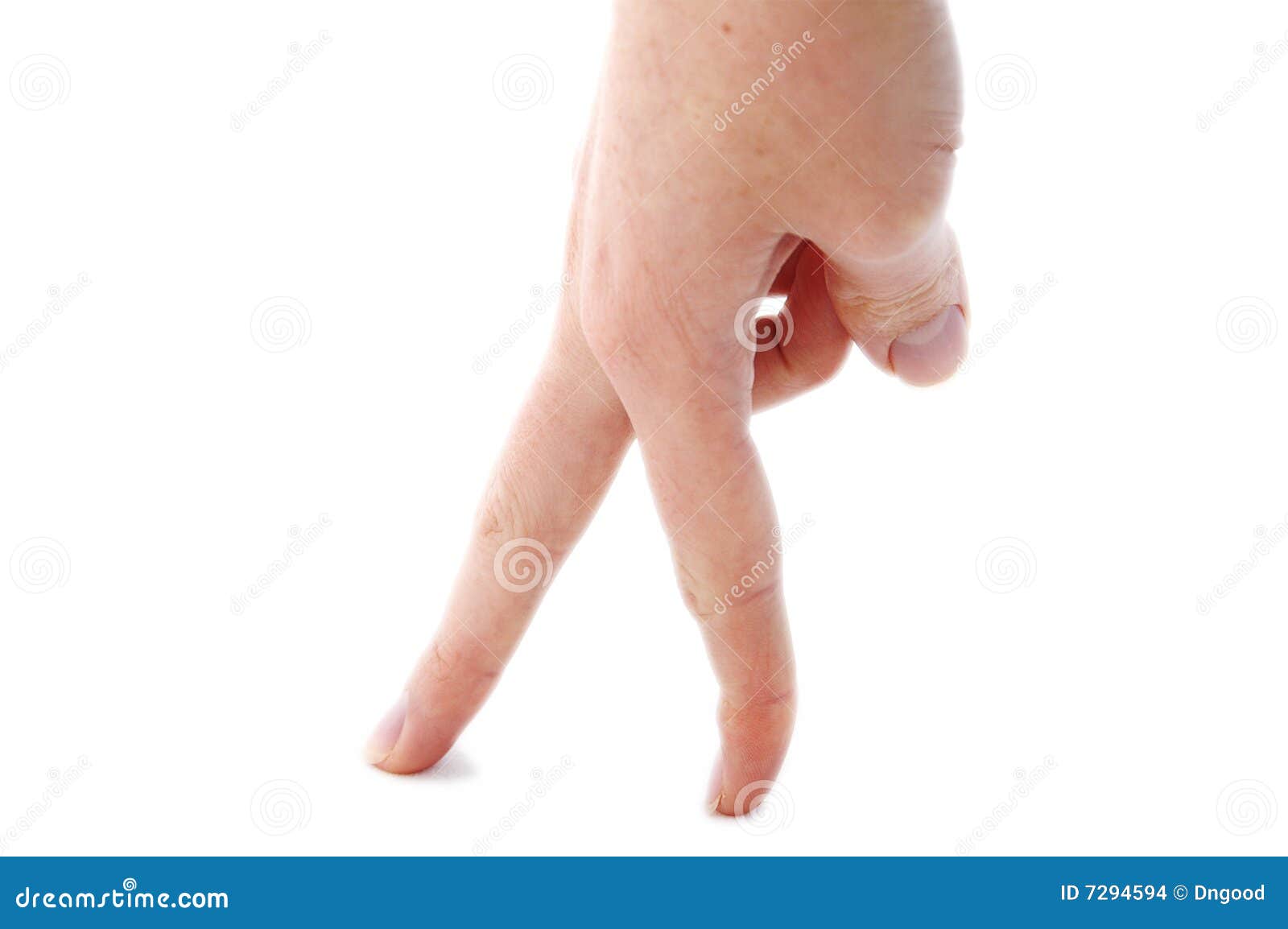 Hand Signal - Finger Walk stock photo. Image of person - 7294594