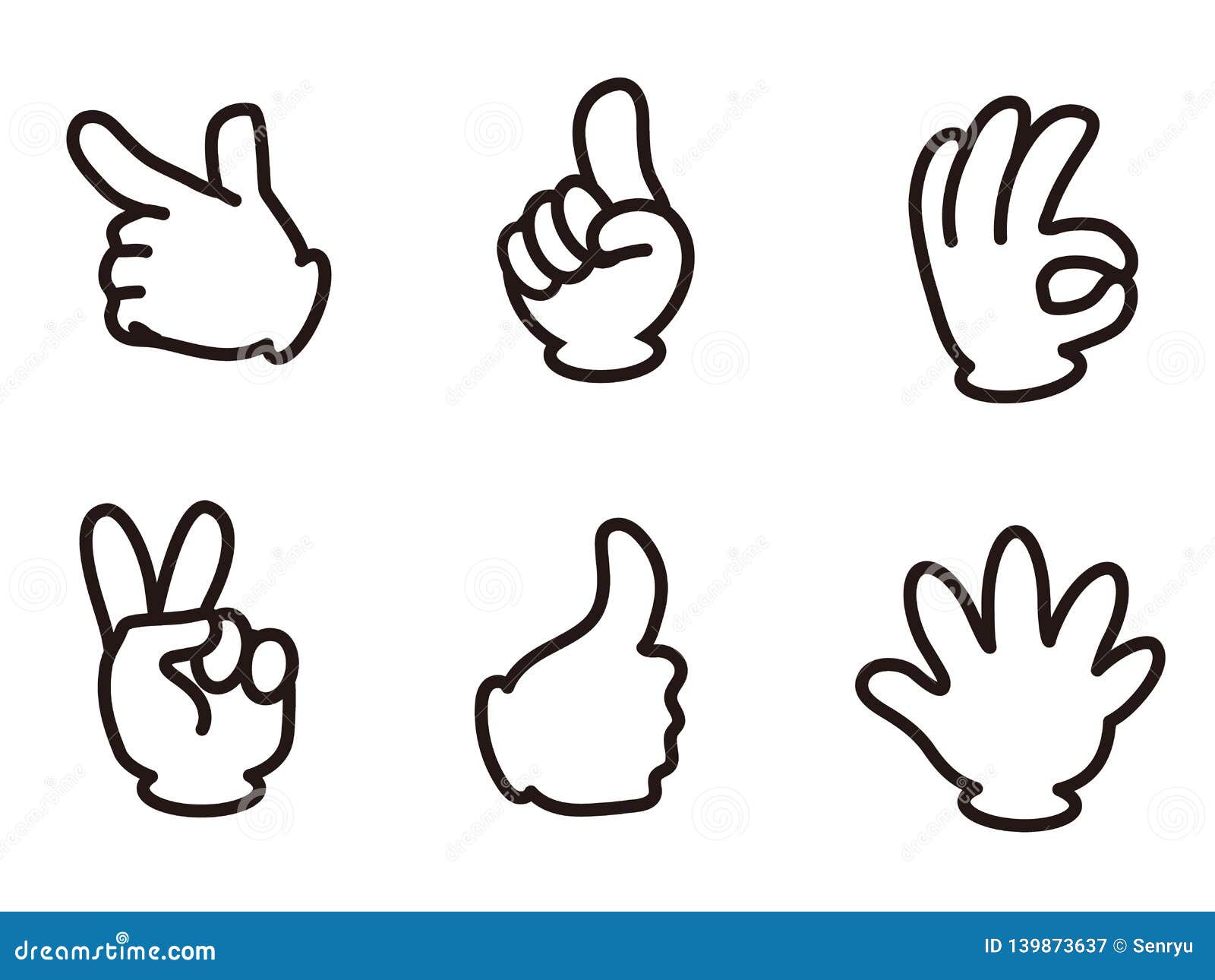 Hand signal stock vector. Illustration of good, body - 139873637
