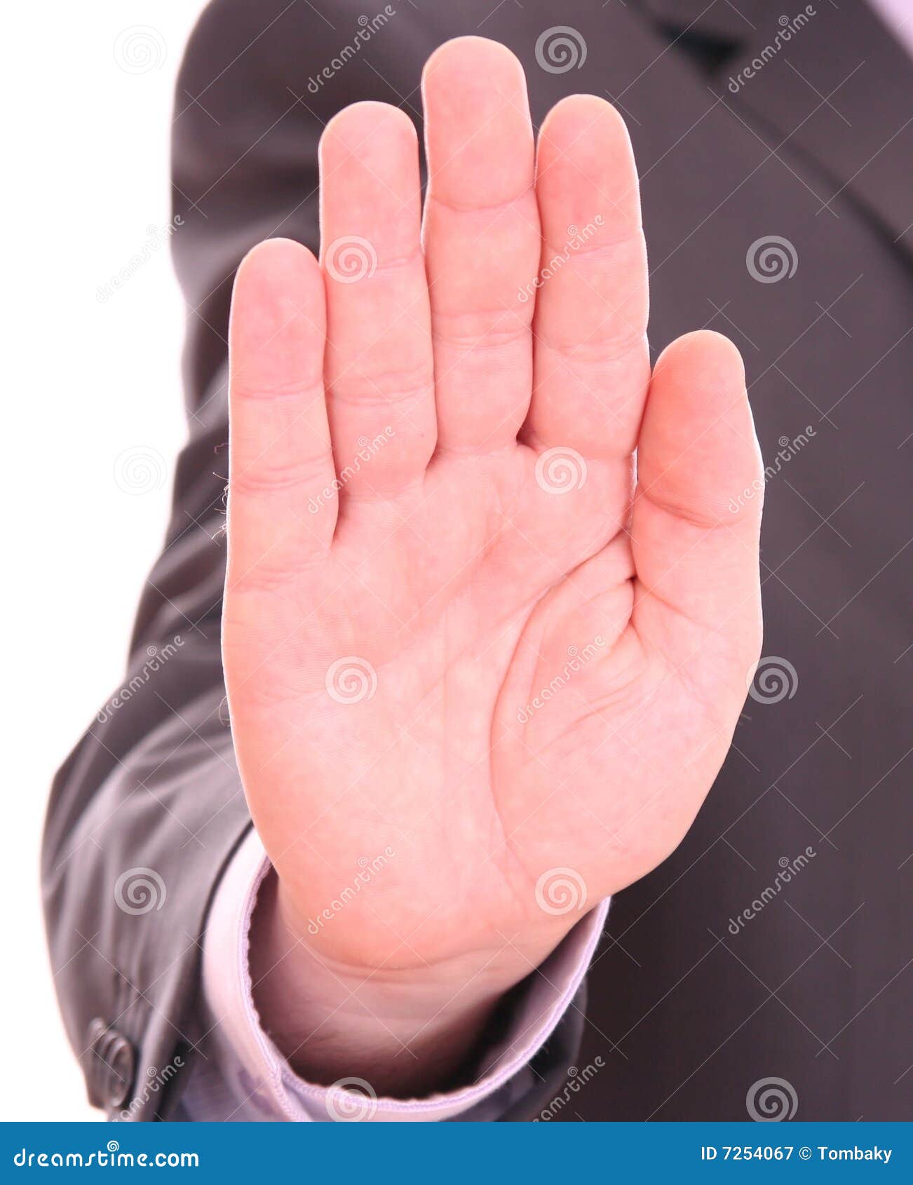 Hand signaling stop stock image. Image of fingers, forbid - 7254067