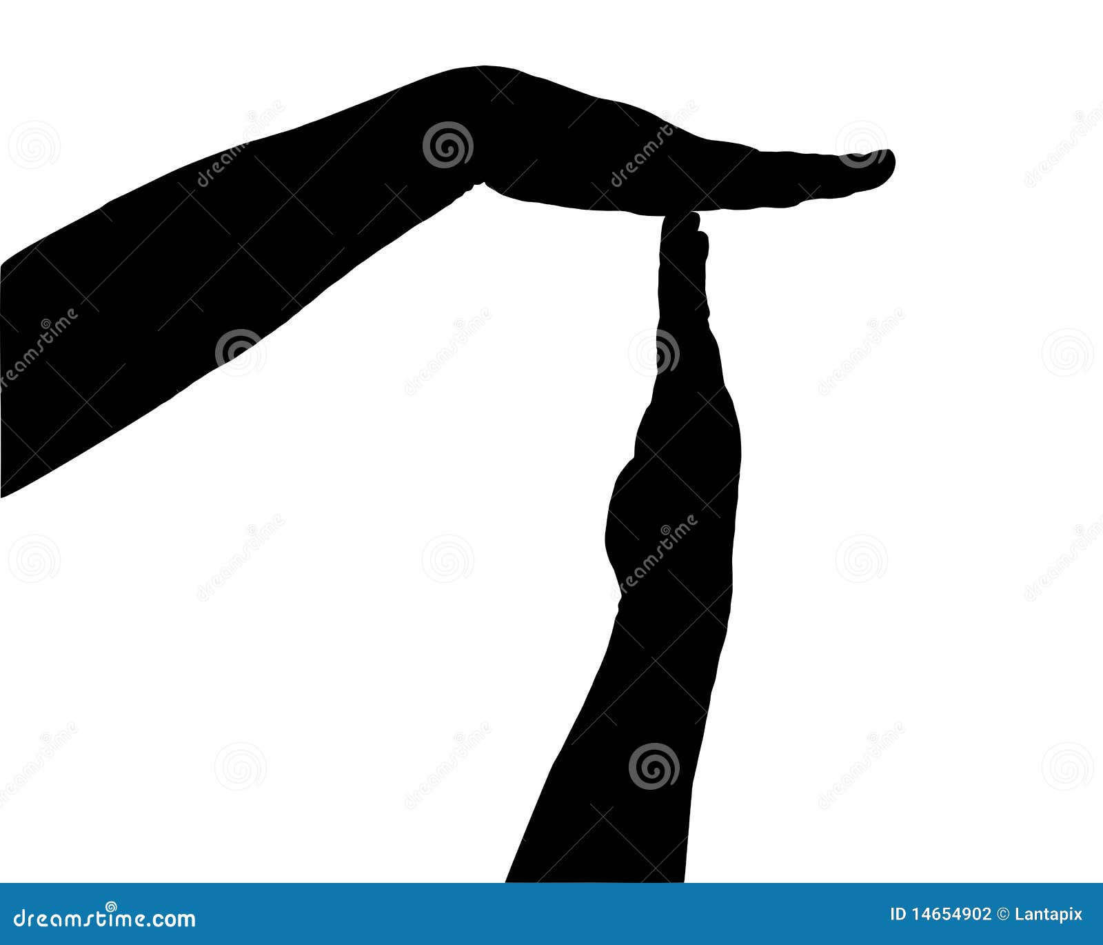 Sad Boy, Hand Signals To Stop The Violence And Pain. Stock Photography ...