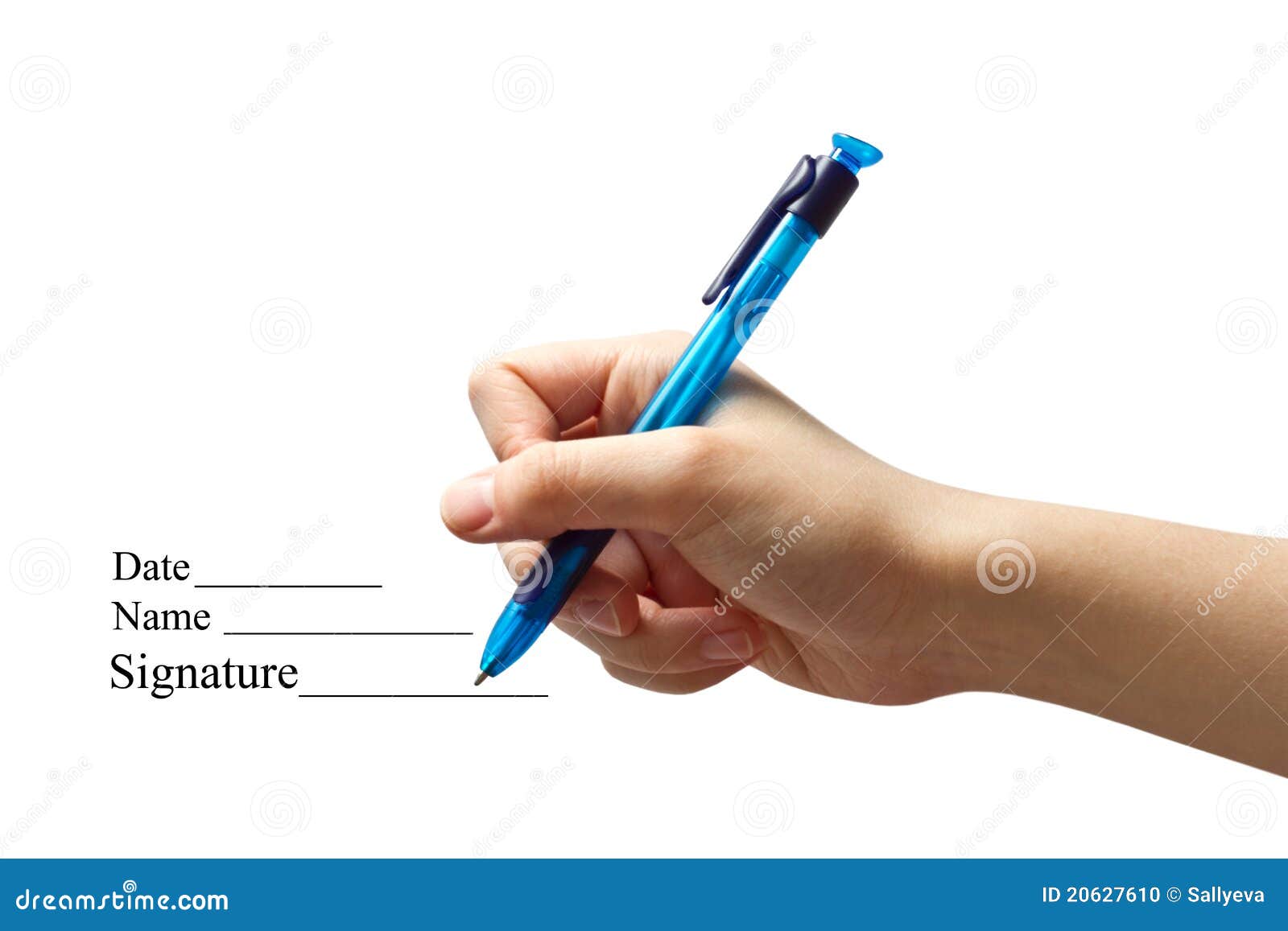 Hand and Signature stock photo. Image of book, education - 20627610