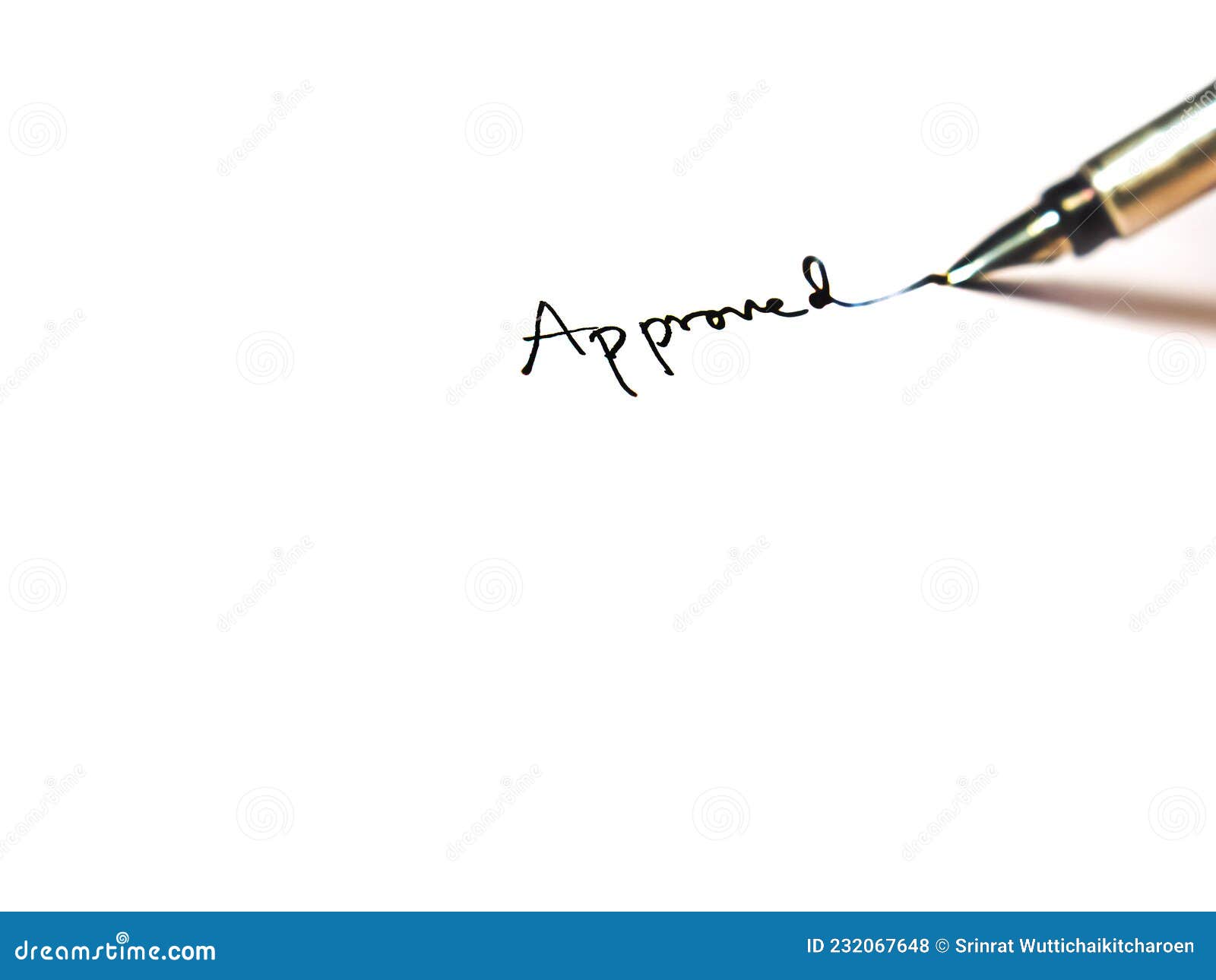 Hand signing approval stock photo. Image of note, word - 232067648