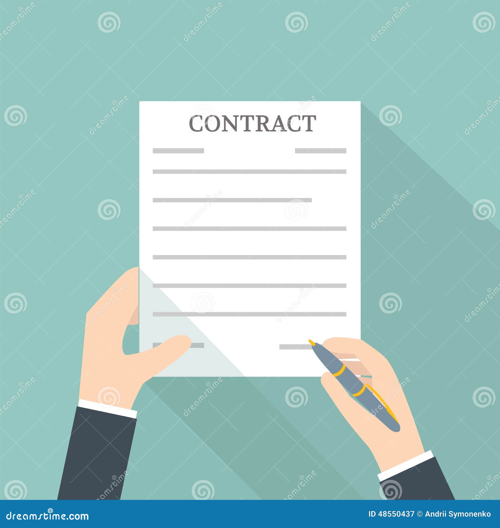 Hand Signing Contract. Vector Illustration Stock Vector - Illustration ... Hand Signing Contract. Vector Illustration Stock Vector - Illustration ...