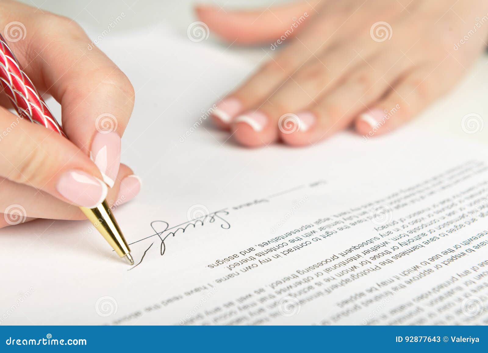 Hand signing a contract stock image. Image of lawyer - 92877643