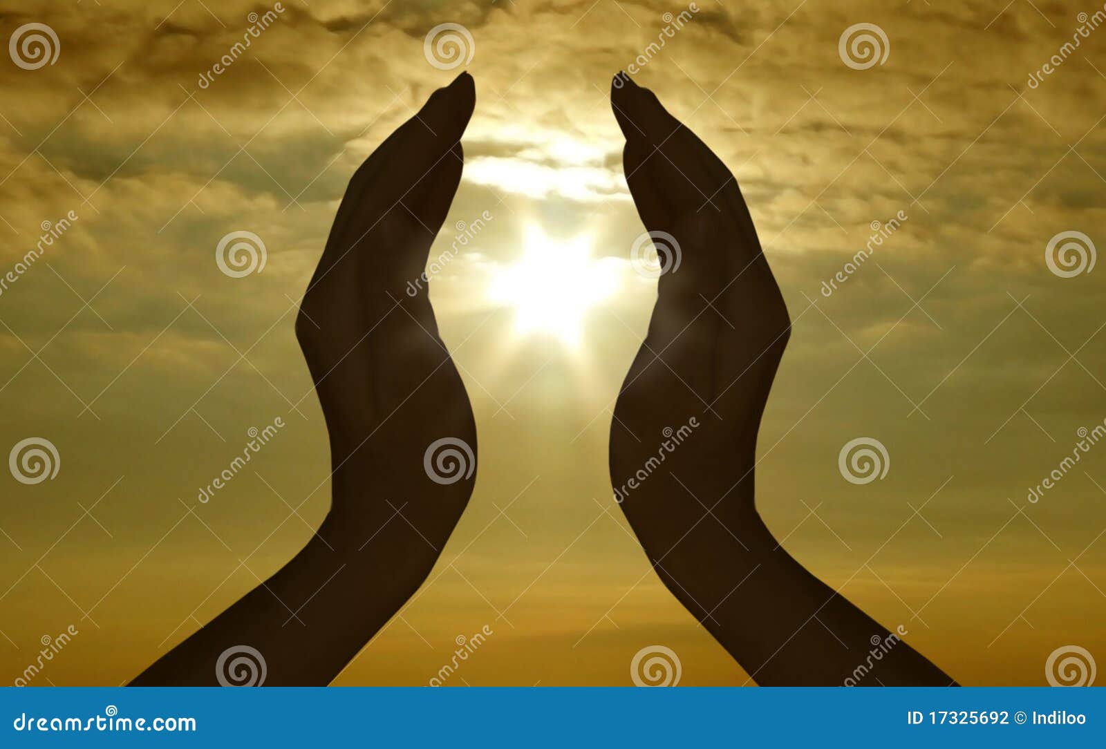 Hand silhouette and sun stock photo. Image of sunny, upraised - 17325692