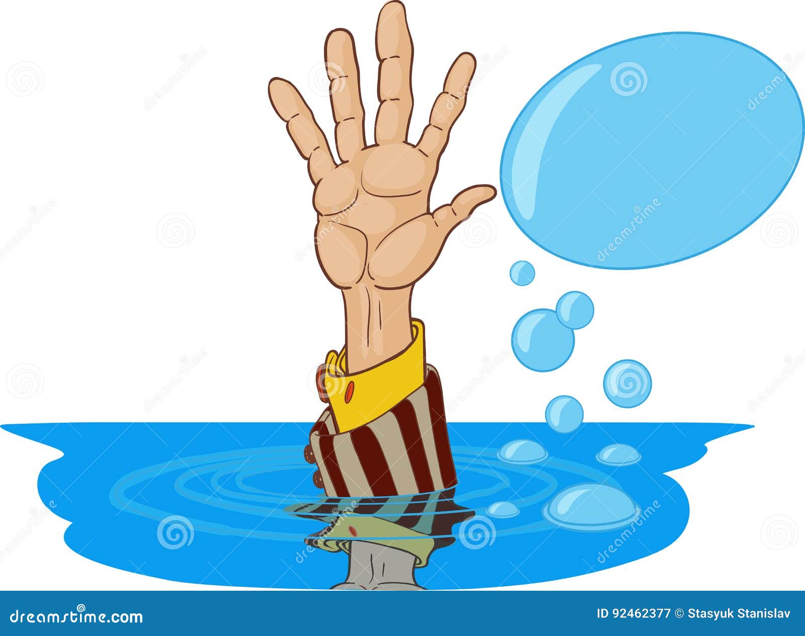 Sinking Person Icon Vector On Multicolored Background Stock Photography ...