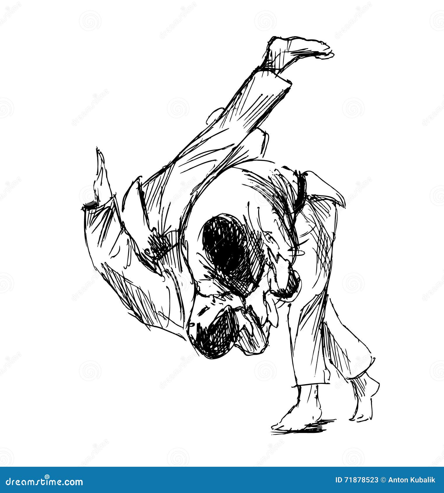 Judo Vector Set. Kimono And Throws. | CartoonDealer.com #94722257
