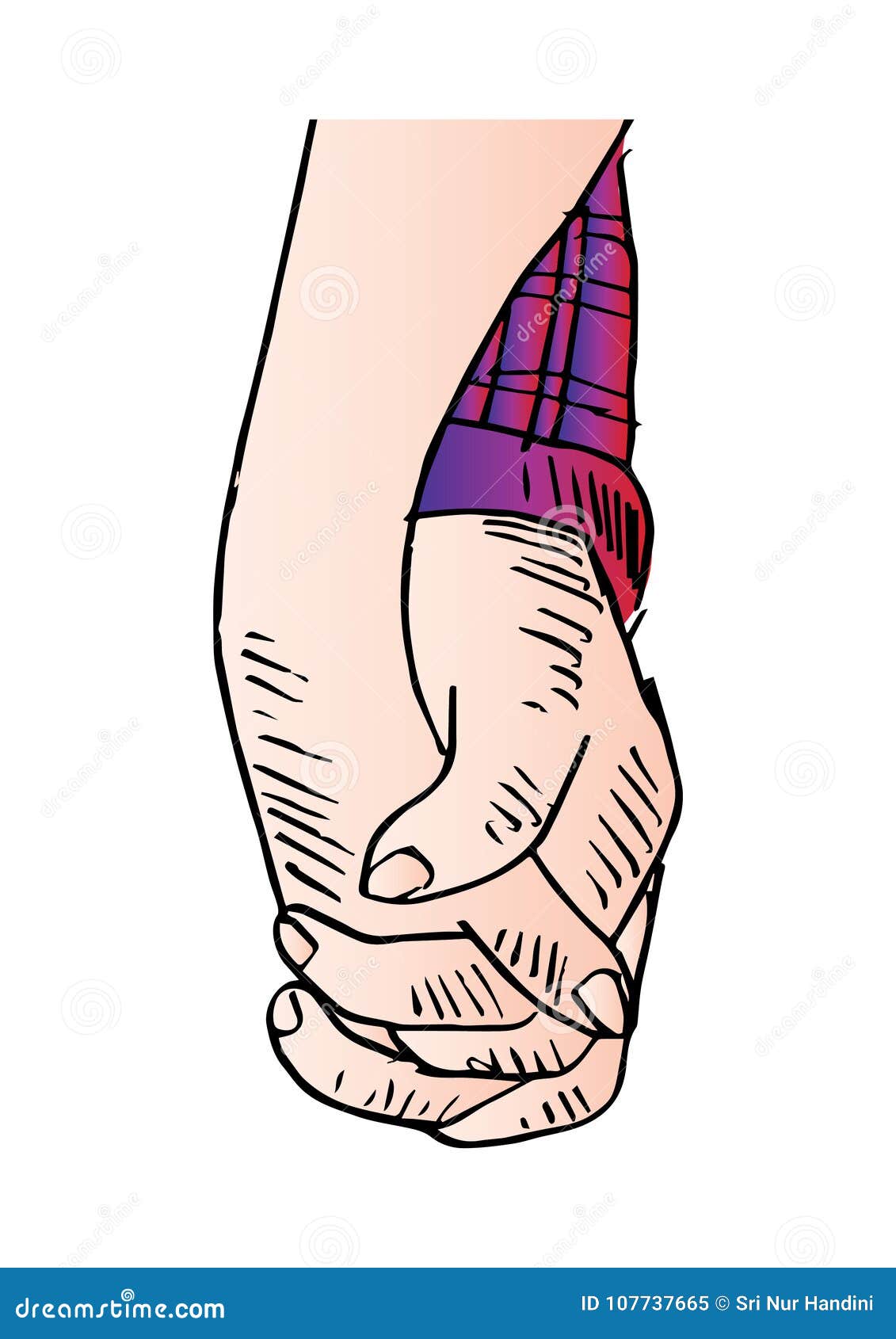 Hand sketch holding hands stock illustration. Illustration of ... Hand sketch holding hands stock illustration. Illustration of ...