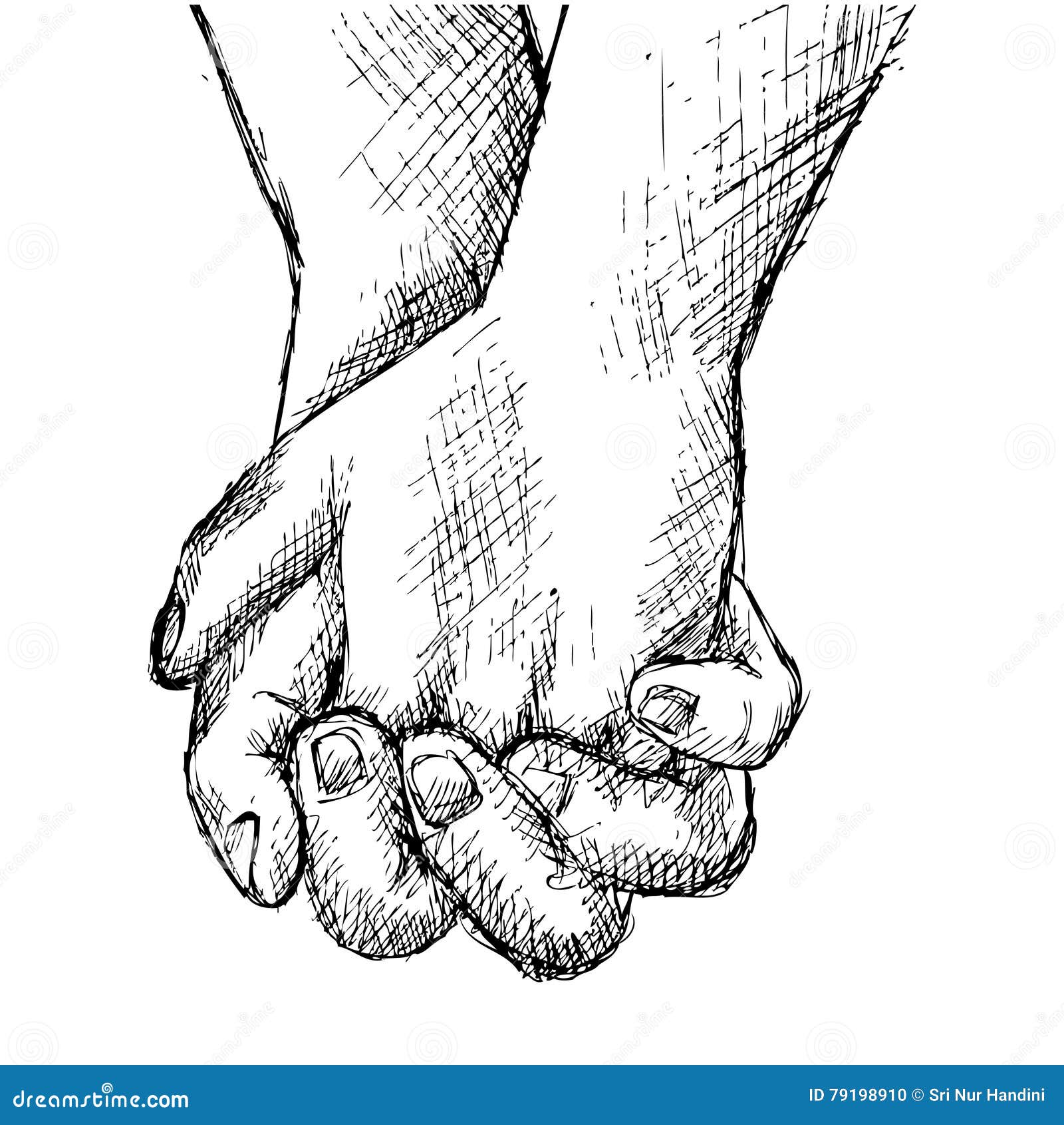 Hand sketch holding hands stock illustration. Illustration of ... Hand sketch holding hands stock illustration. Illustration of ...