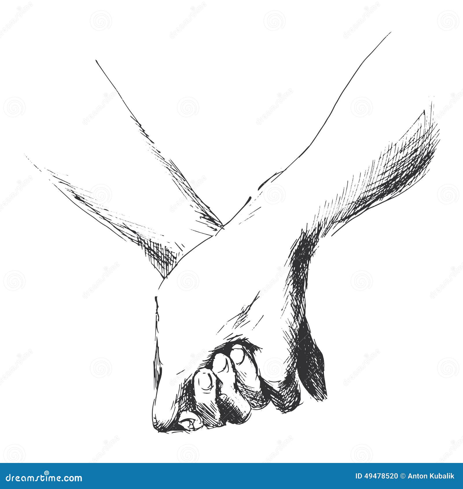 Hand sketch holding hands stock vector. Illustration of friends - 49478520 Hand sketch holding hands stock vector. Illustration of friends - 49478520