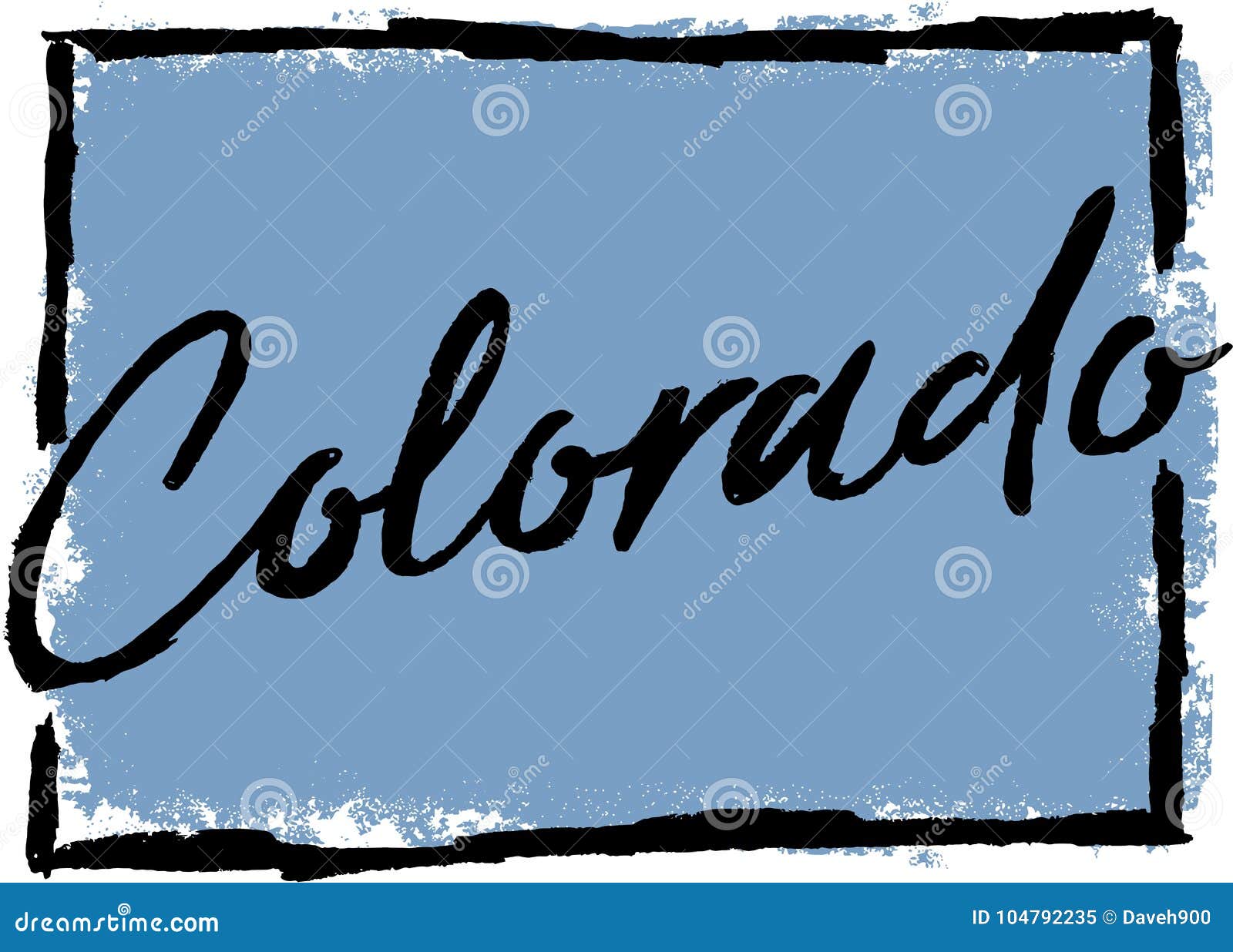 Colorado US State Vector Map Isolated On White Background. High ...