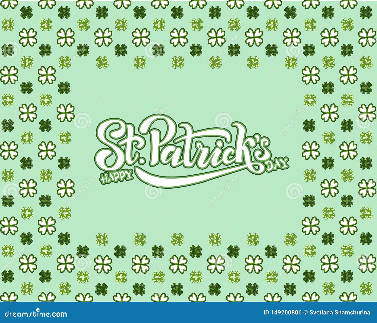 Hand Sketched Irish Celebration Design Vector Illustration Of Happy