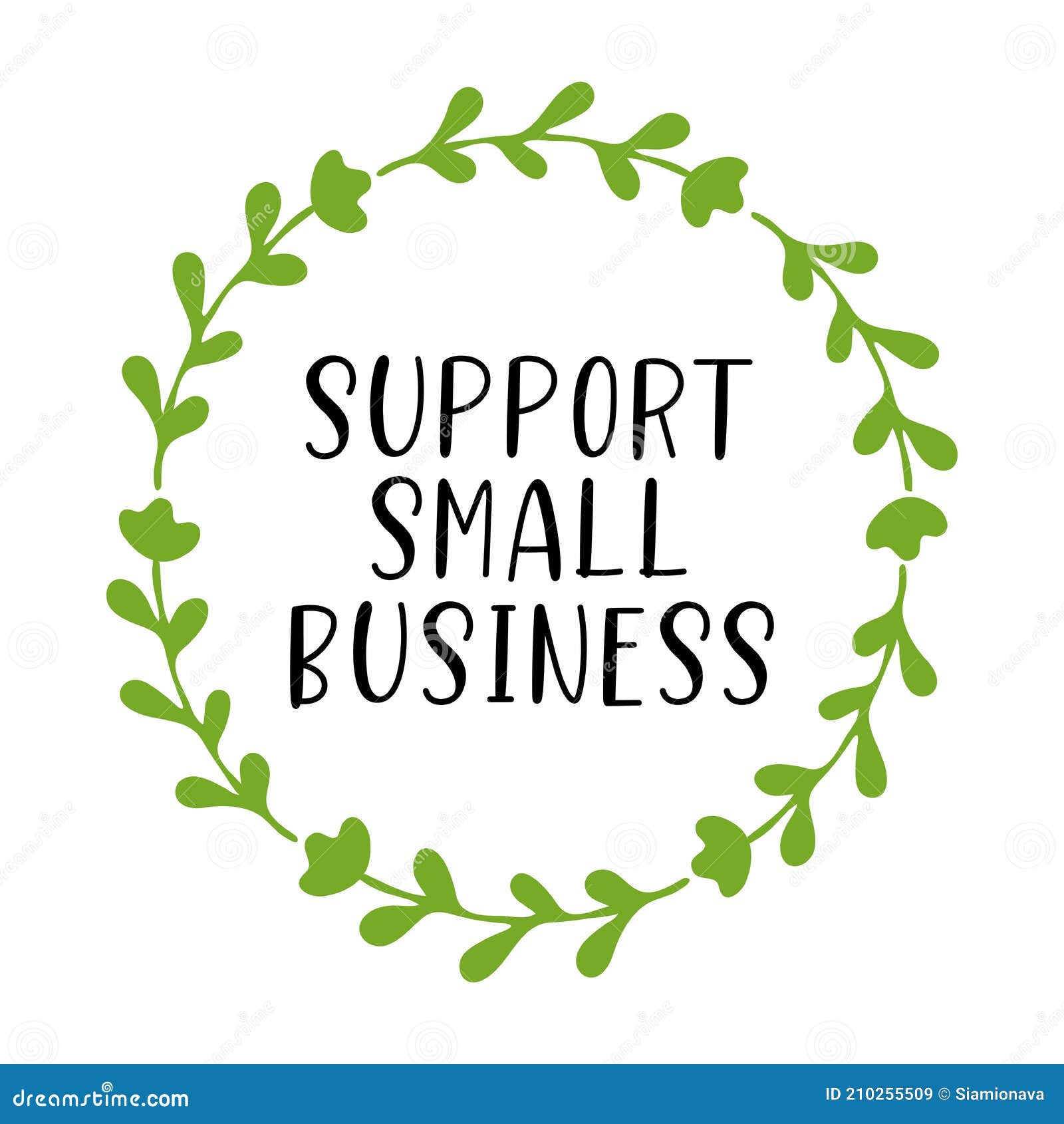 Hand Sketched SUPPORT SMALL BUSINESS Quote. Lettering for Banner ...