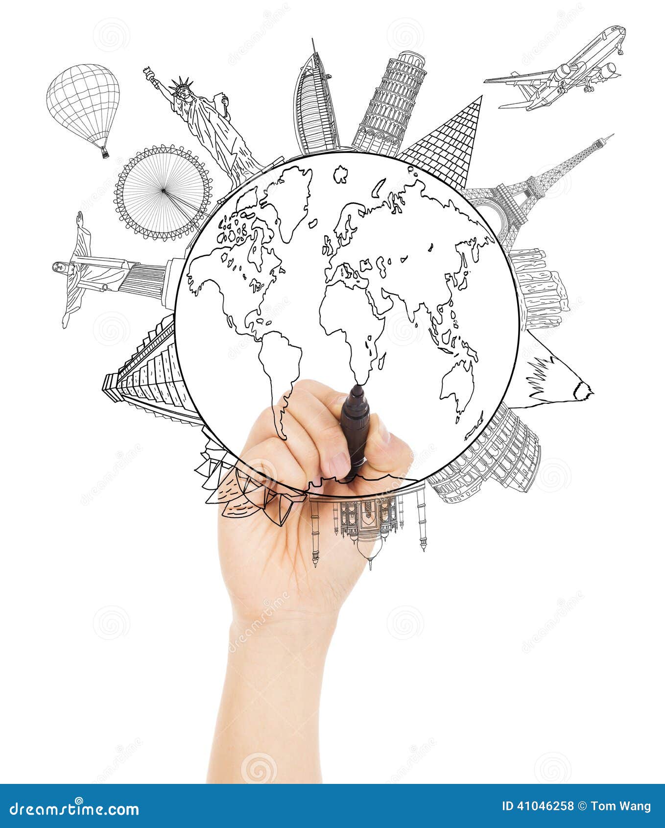 Hand Sketching A Stair And The Slogan: Step By Step Royalty-Free Stock ...