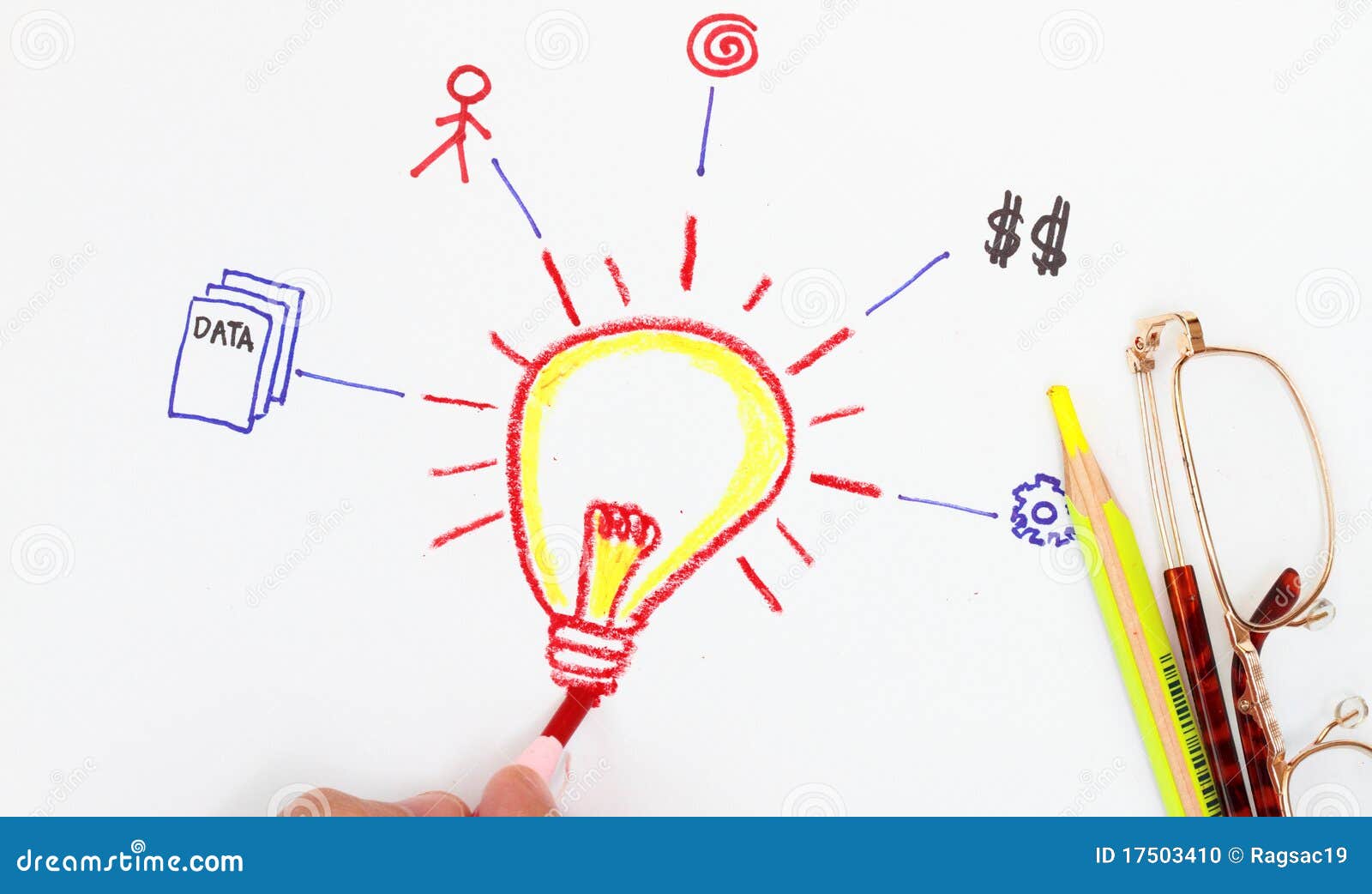 Hand Sketching A Stair And The Slogan: Step By Step Royalty-Free Stock ...