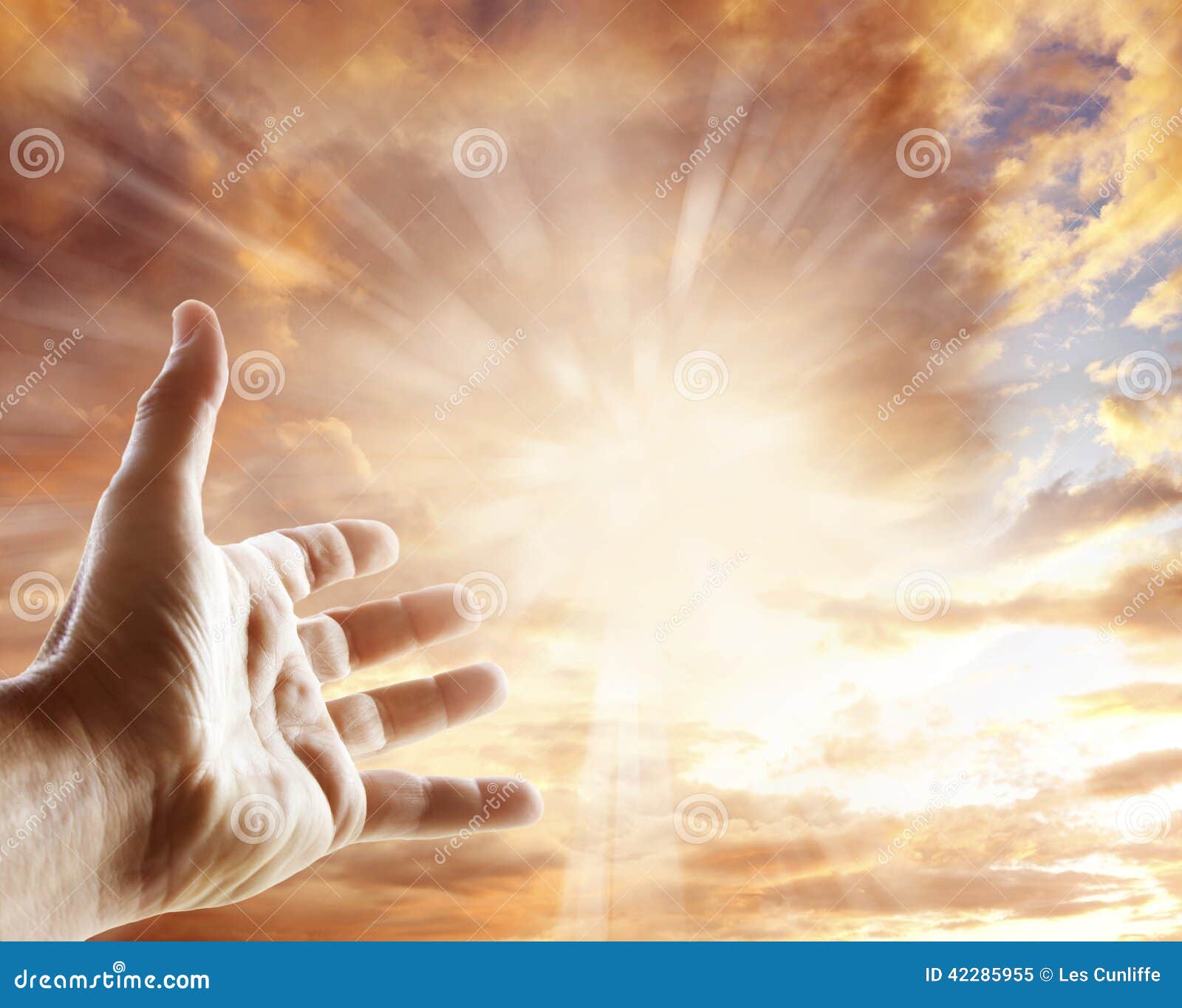 Hand in sky stock image. Image of help, heaven, glowing - 42285955