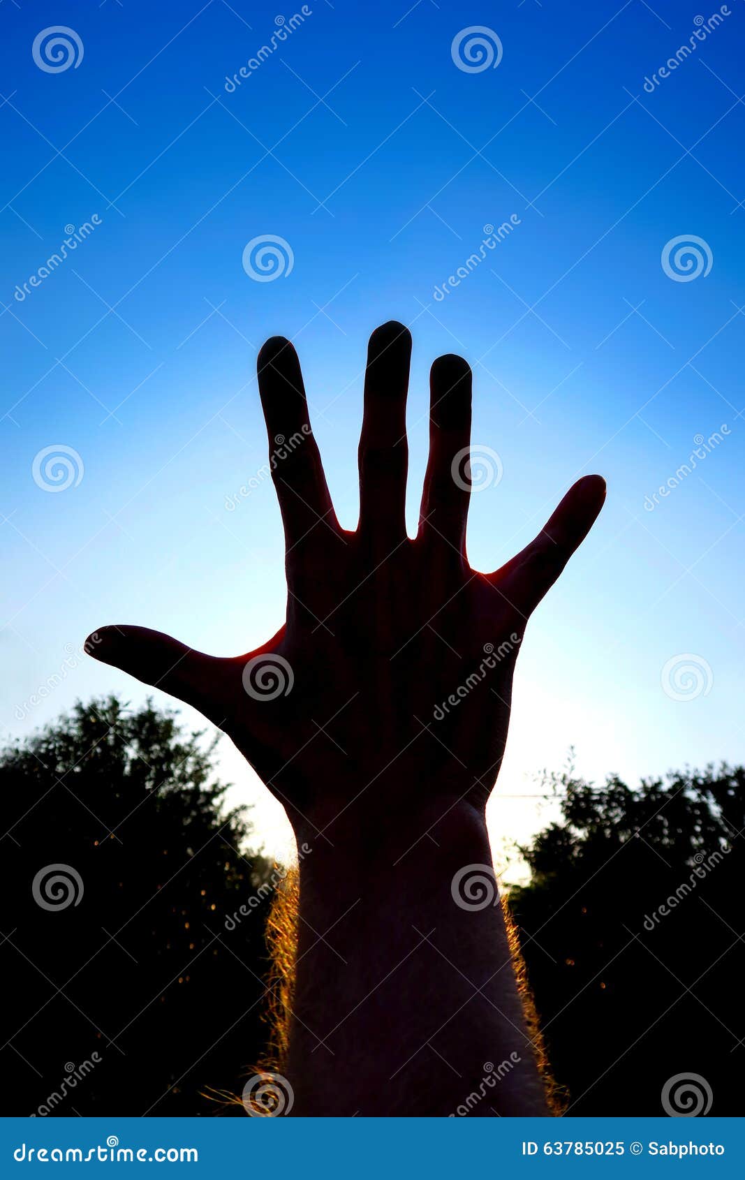 Hand on the Sky stock image. Image of hand, symbolic - 63785025