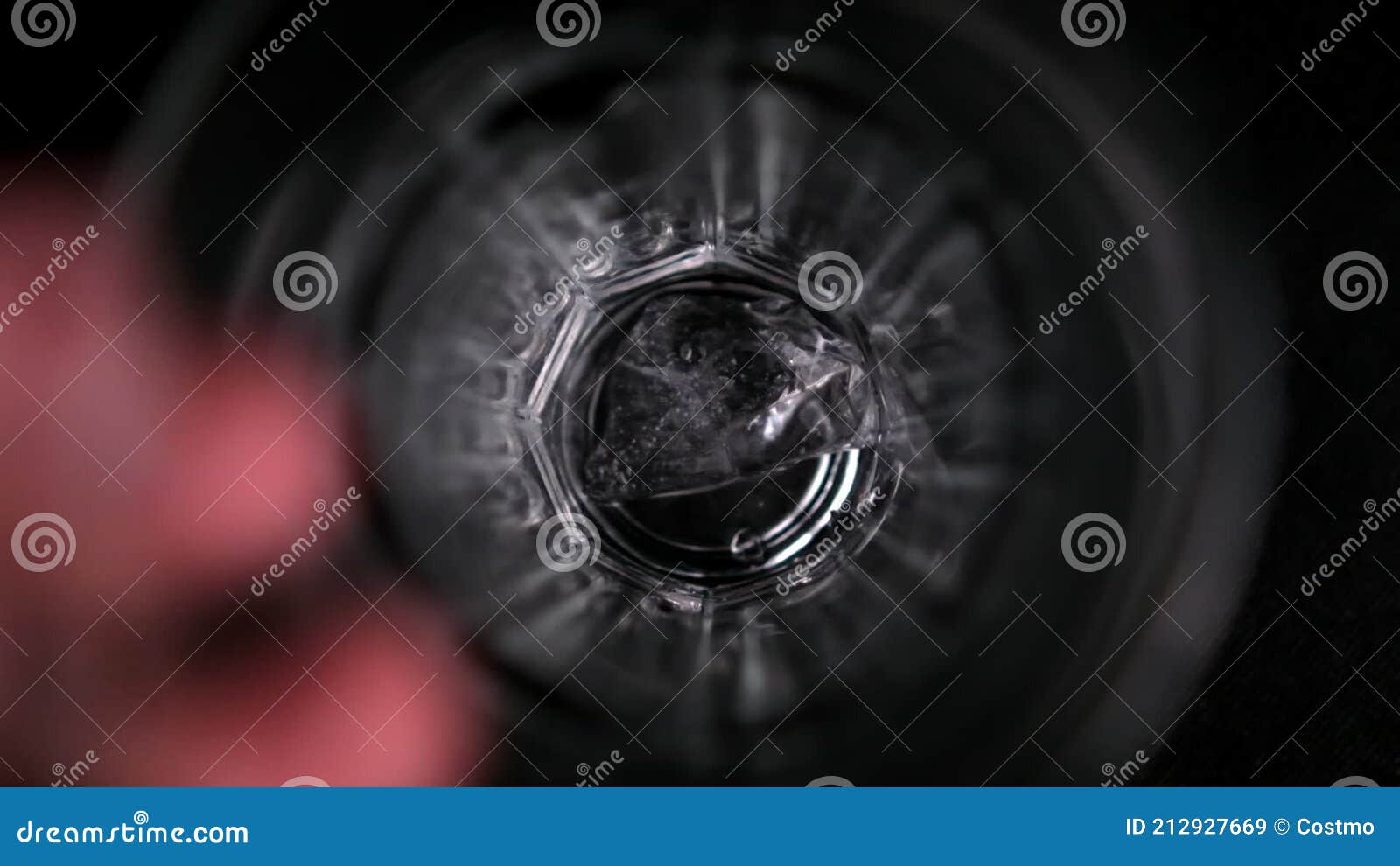 Hand Slowly Dropping Ice Cube Inside a Glass Stock Video - Video of ...