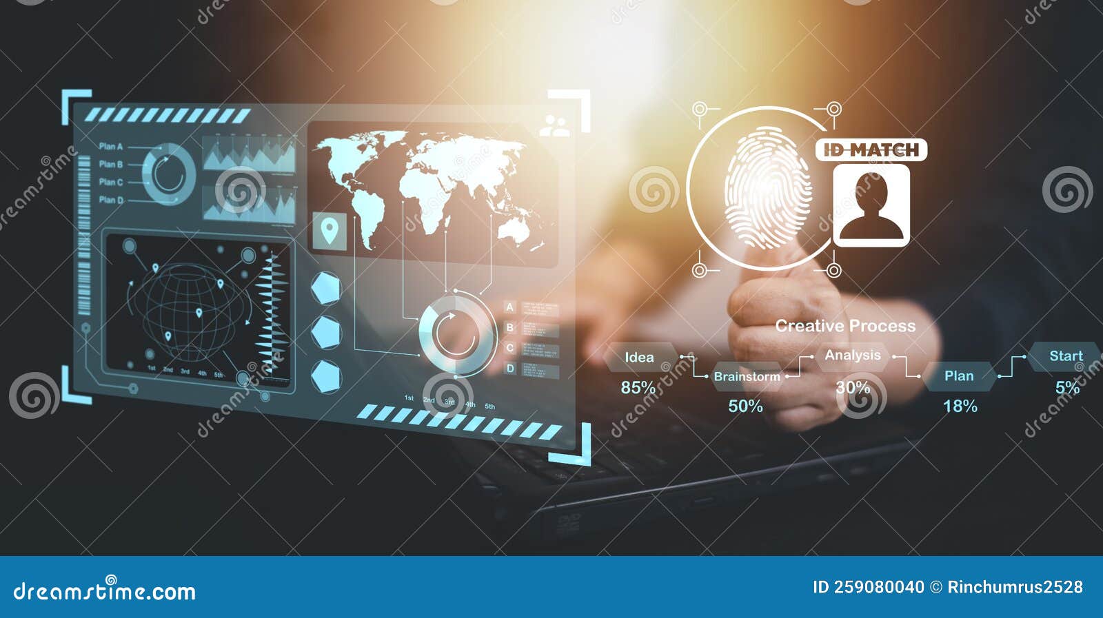 Hand and Smartphone with Scan the Protection System Cyber Security ...