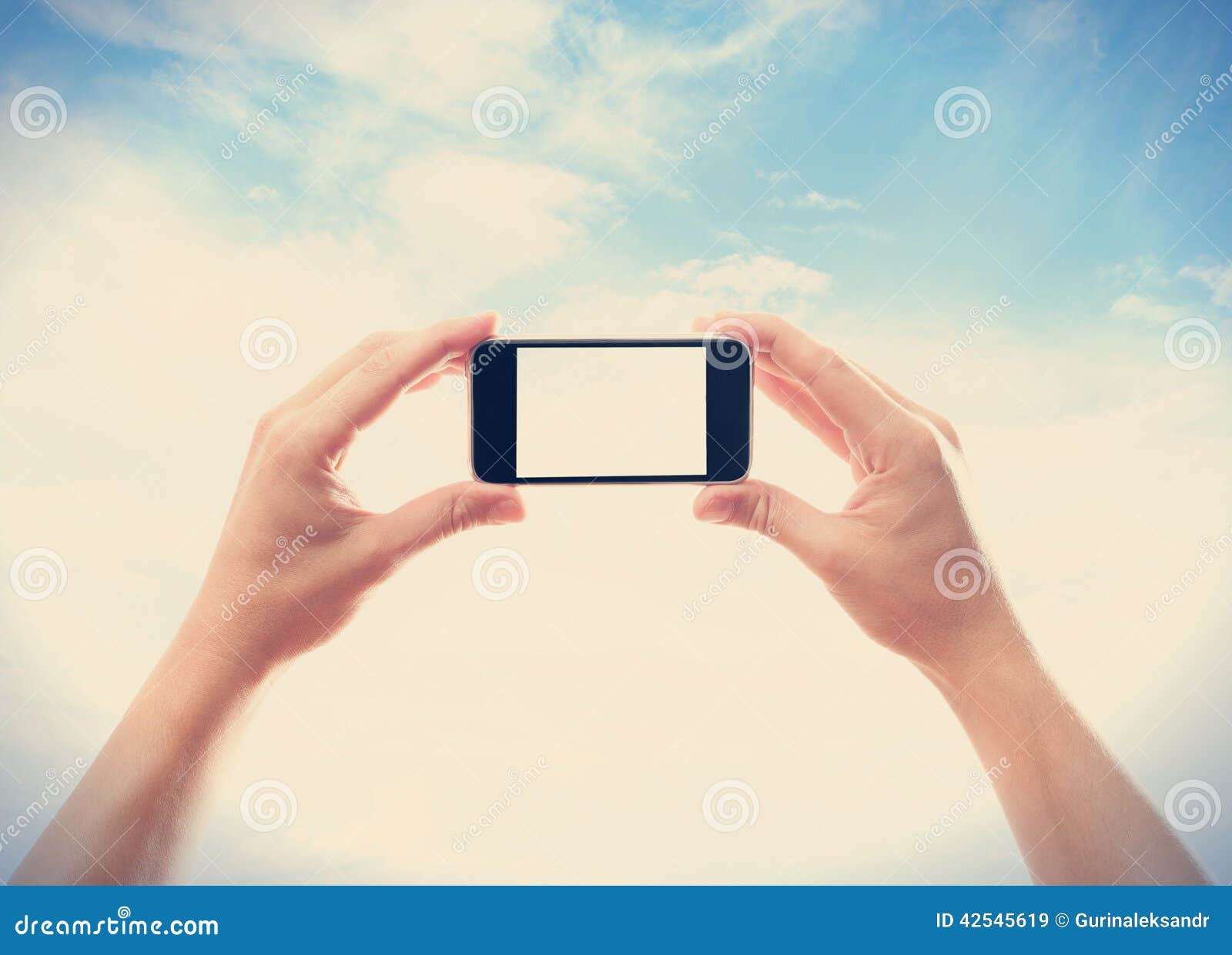 Hand with a smartphone stock image. Image of palmtop - 42545619