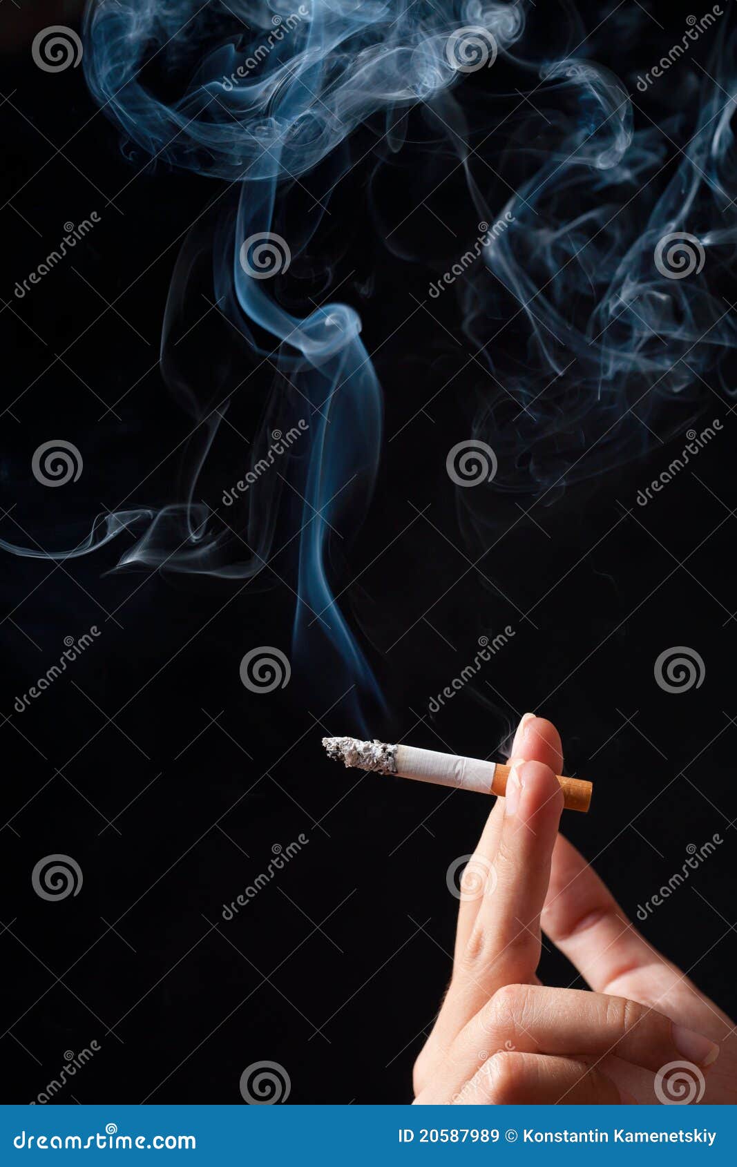 Hand with smoking cigaret stock image. Image of people - 20587989