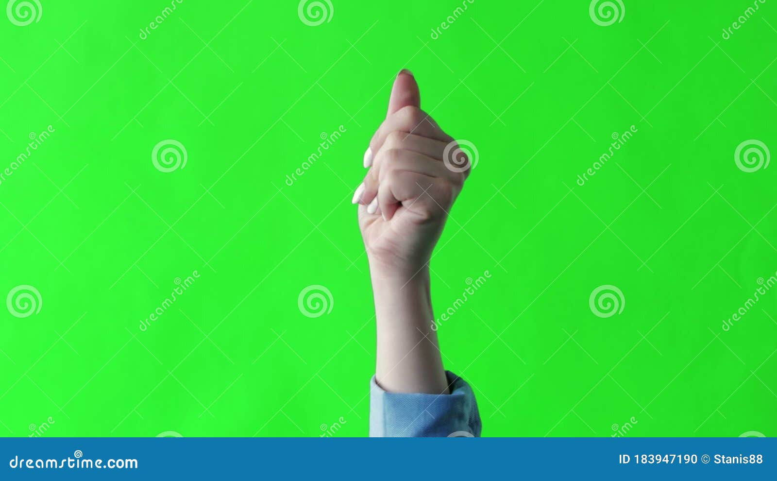 Hand with Snapping Fingers on Green Screen Background Stock Footage ...