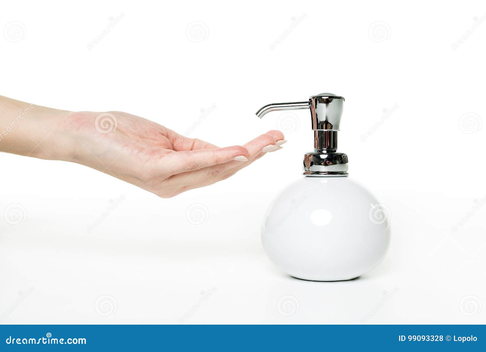 Hand Soap with Pumping Lotion from Bottle Stock Photo - Image of ...