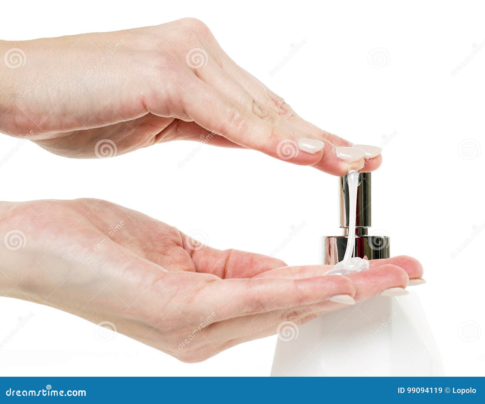 Hand Soap with Pumping Lotion from Bottle Stock Image - Image of ...