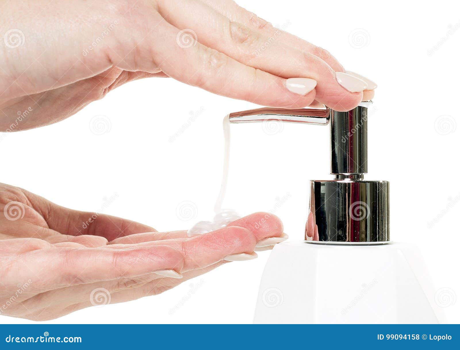 Hand Soap with Pumping Lotion from Bottle Stock Photo - Image of black ...