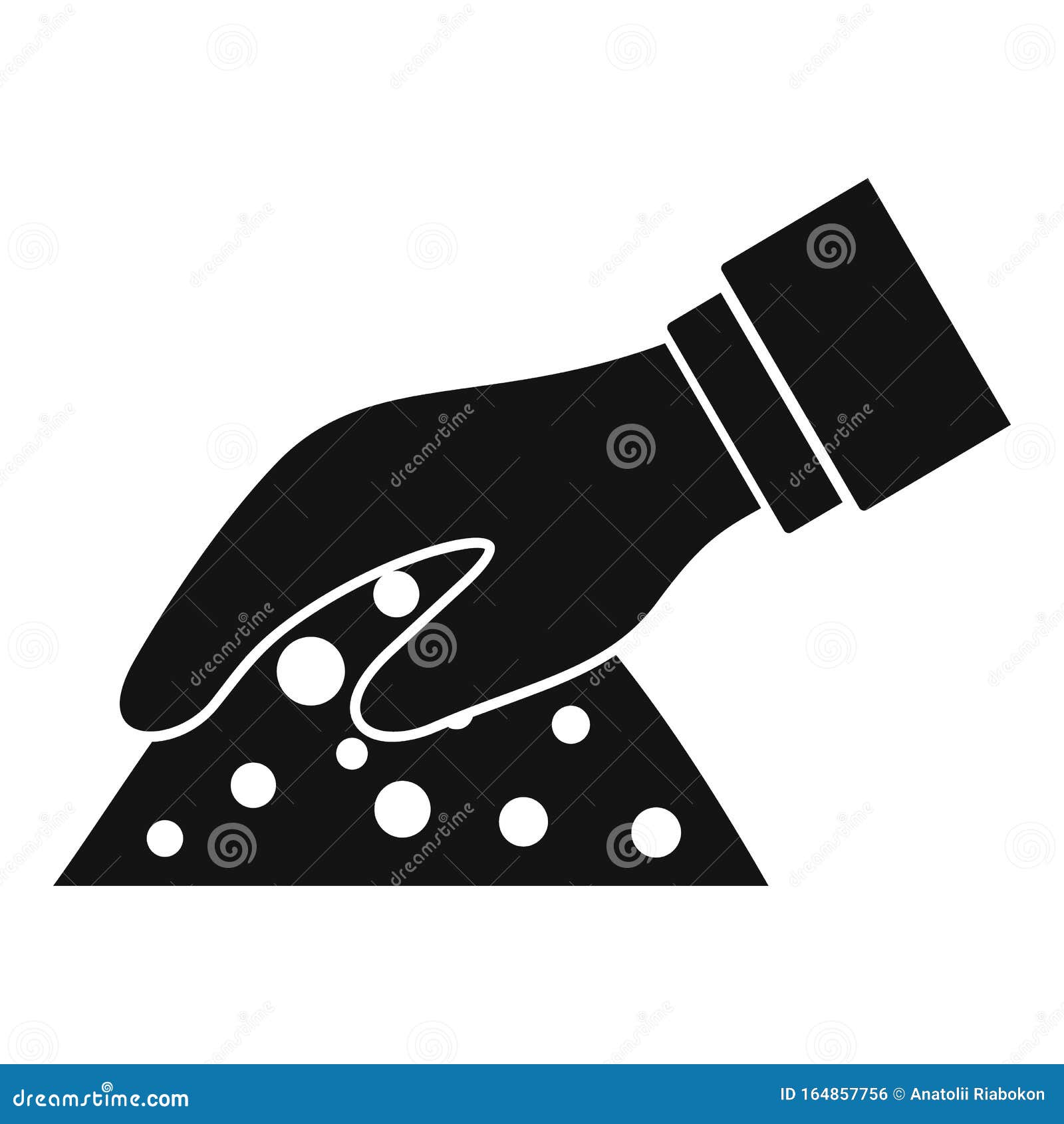 Hand on Soil Icon, Simple Style Stock Vector - Illustration of human ...