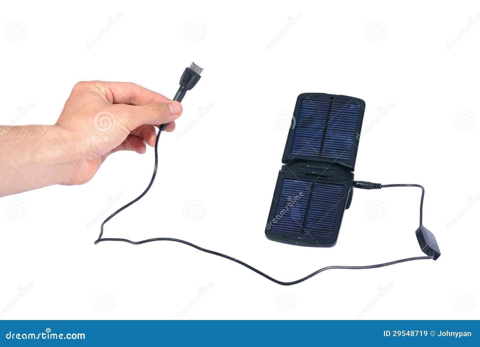 Hand and solar charger stock image. Image of save, power - 29548719