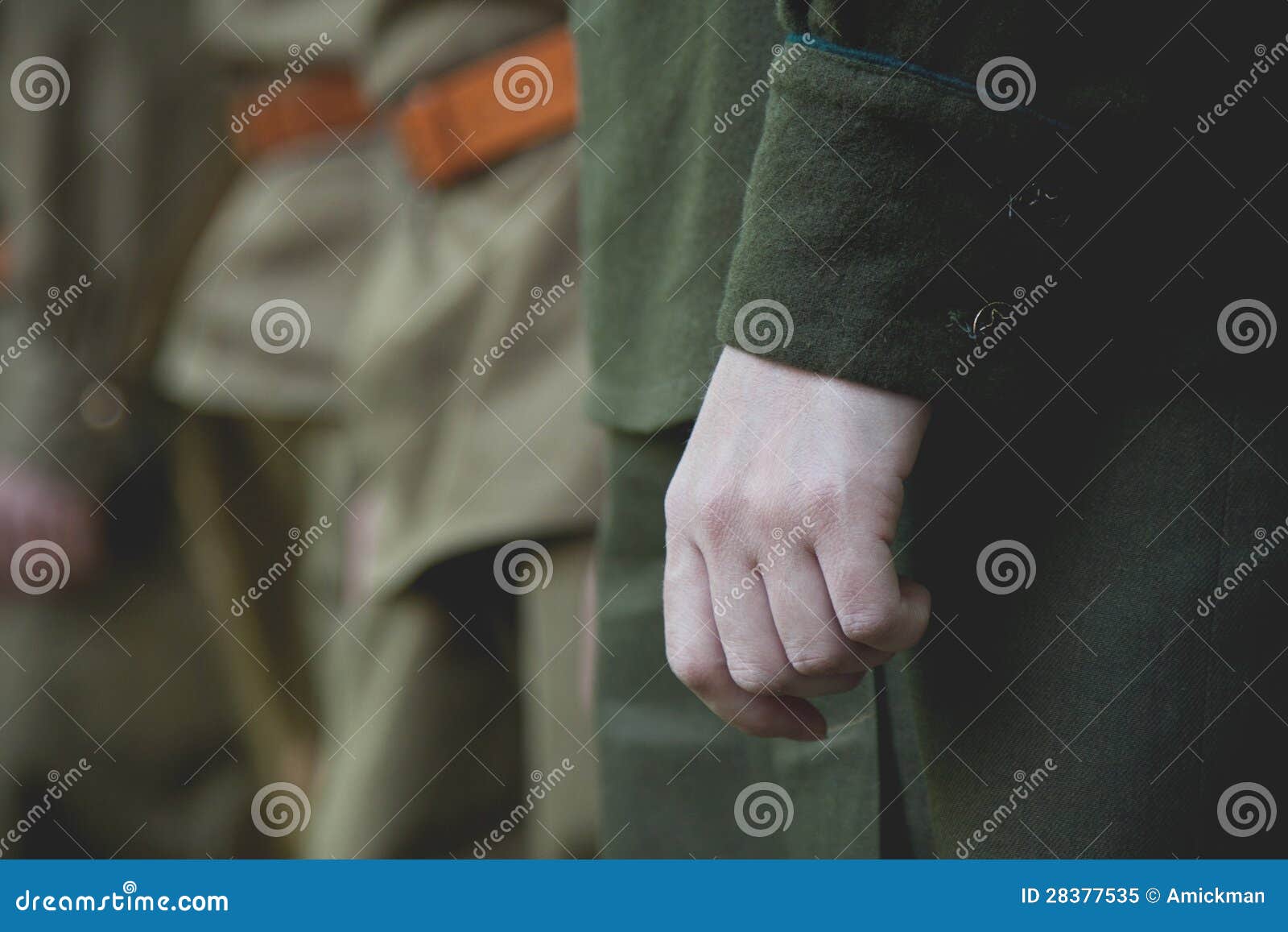 The Hand of the Soviet Officer Stock Image - Image of green, warrior ...