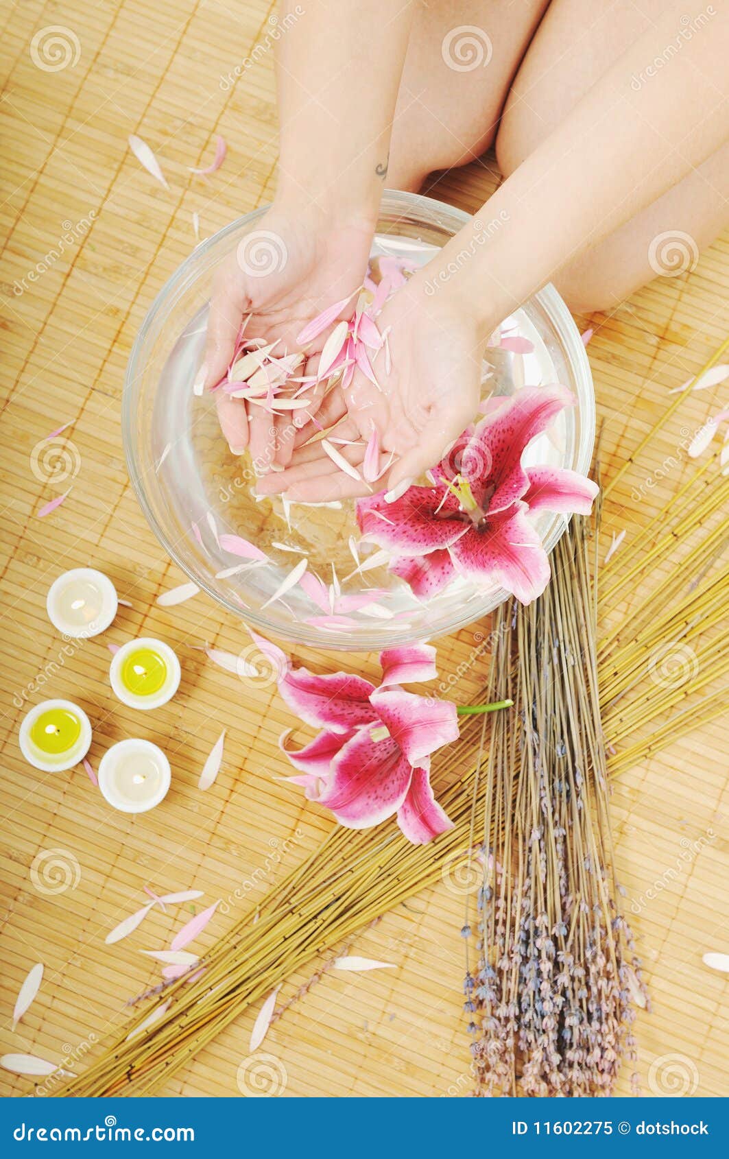 Hand Spa and Beauty Treatment Stock Image - Image of healthy, color ...