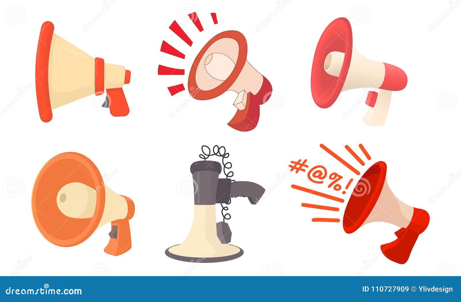 Hand Speaker Icon Set, Cartoon Style Stock Vector - Illustration of ... Hand Speaker Icon Set, Cartoon Style Stock Vector - Illustration of ...