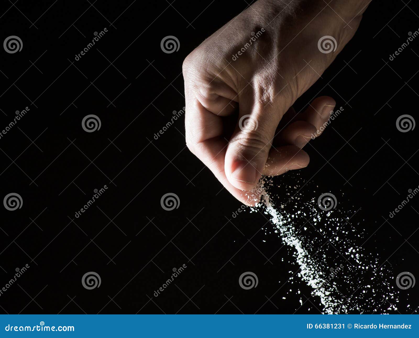 Hand Spilling Pinch of Salt Stock Image - Image of tasty, pinch: 66381231