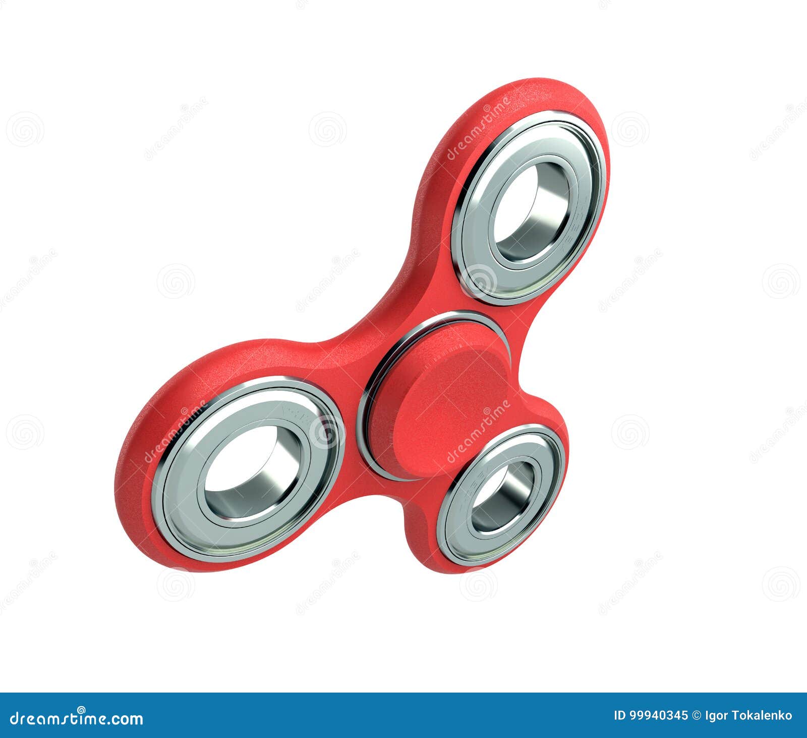 Hand Spiner 3d Render on White Background Stock Illustration ...