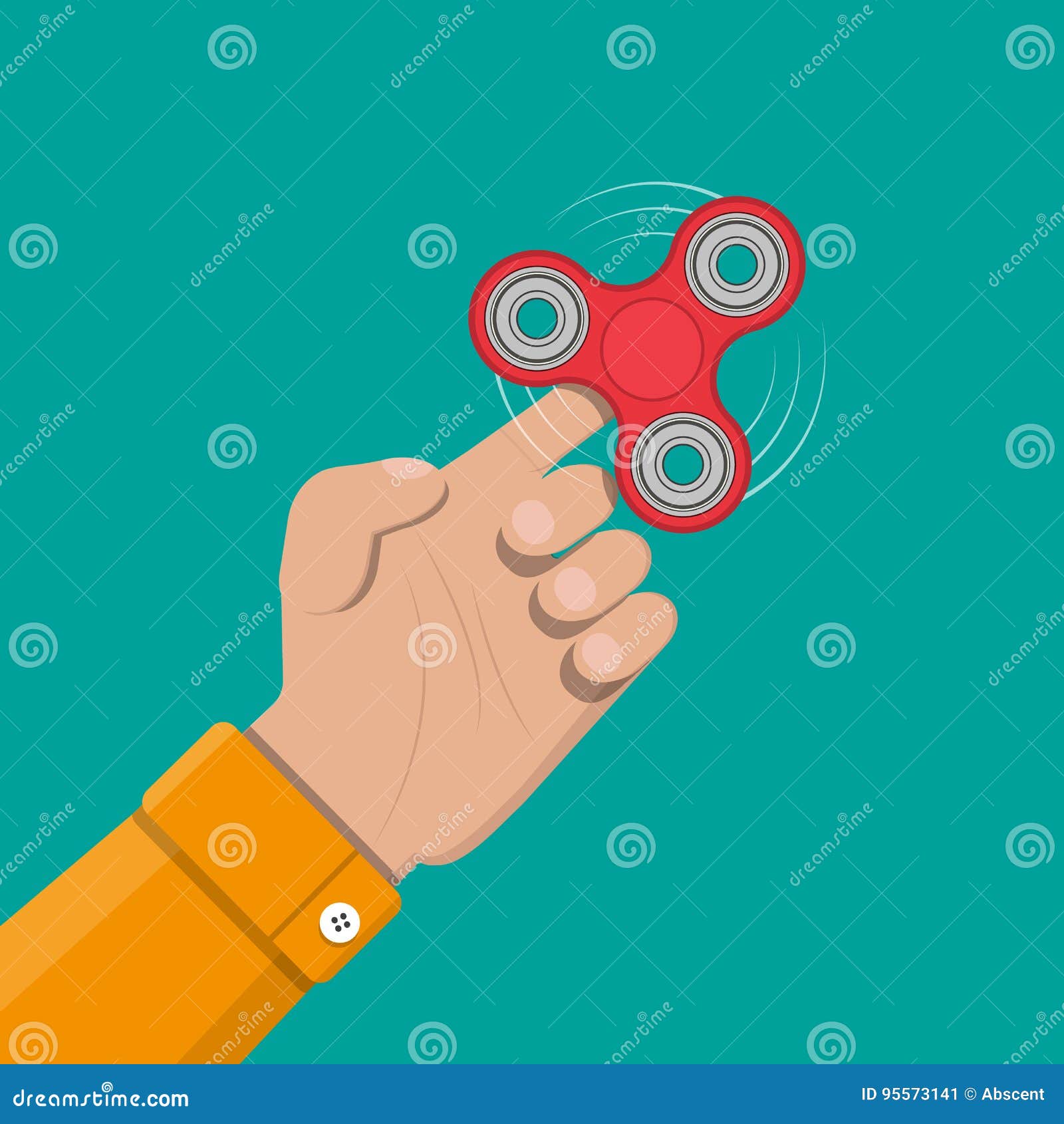Hand Spinner. Antistress Toy, Fidget Spinner Stock Vector ...