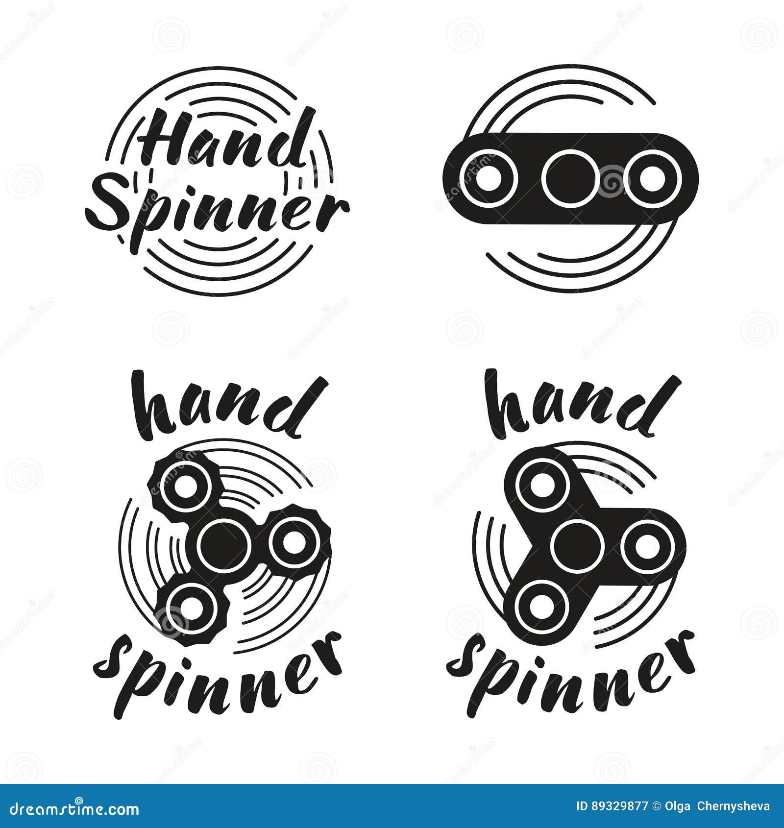 Hand Spinner. Red Color. Realistic Vector Illustration Isolated On ...