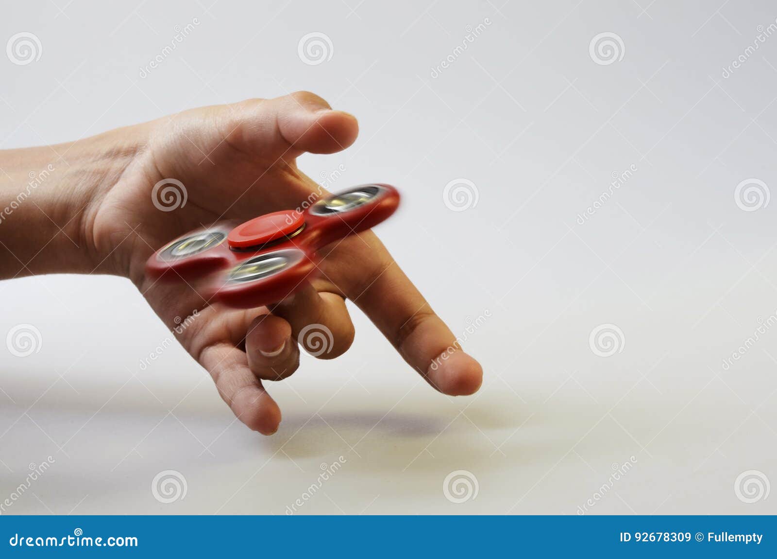 Hand Spinner, Fidgeting Hand Toy Stock Image - Image of fidgeting, nail ...